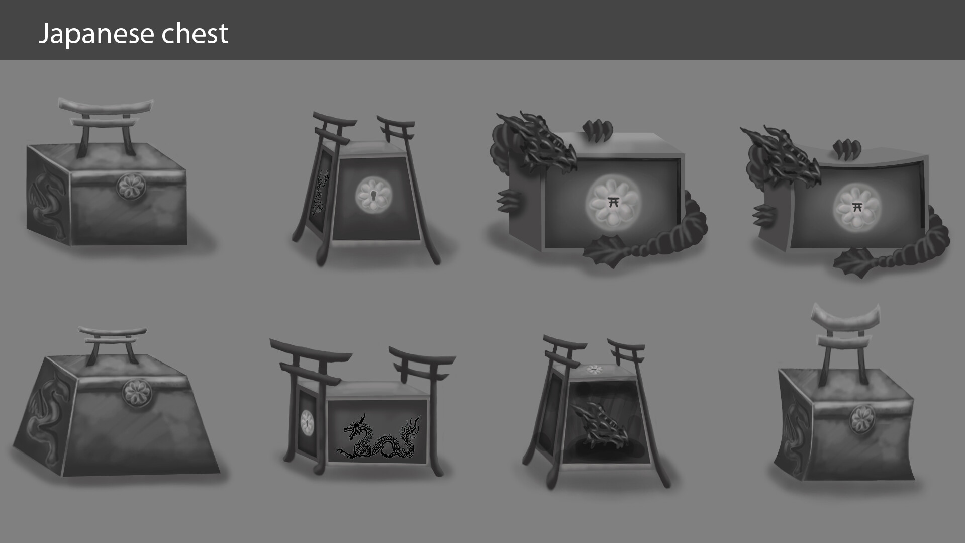 ArtStation - Japanese chest