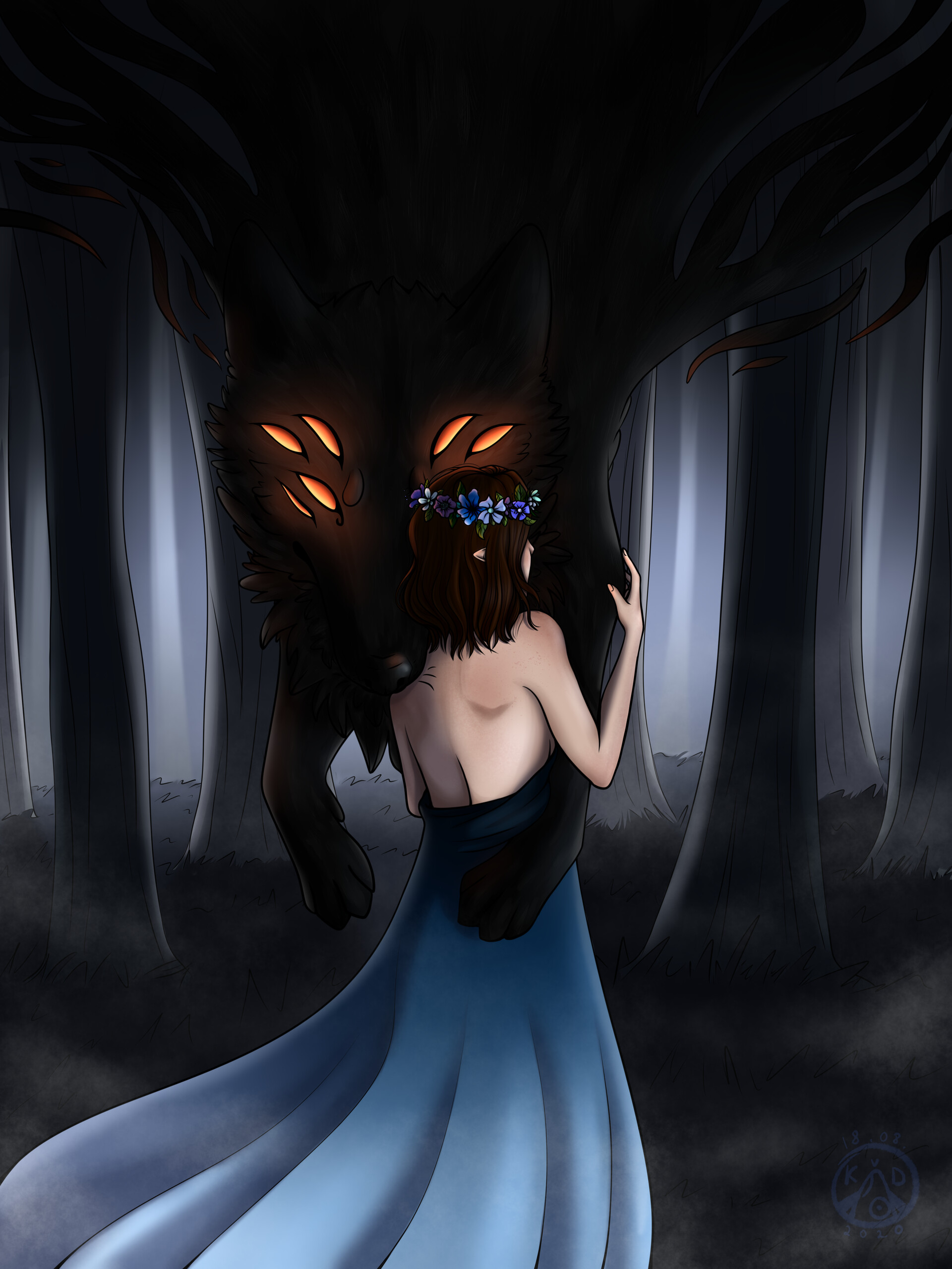 ArtStation - May the Dread Wolf take you