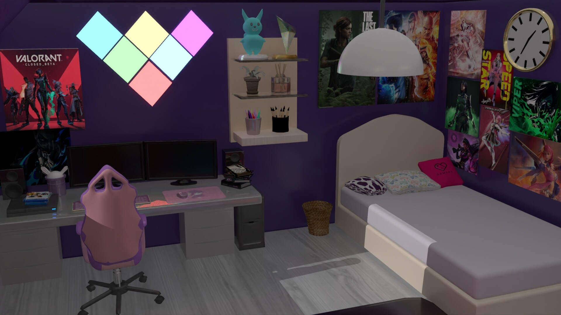 Krisha Jhal Enriquez - Gaming Girl Room
