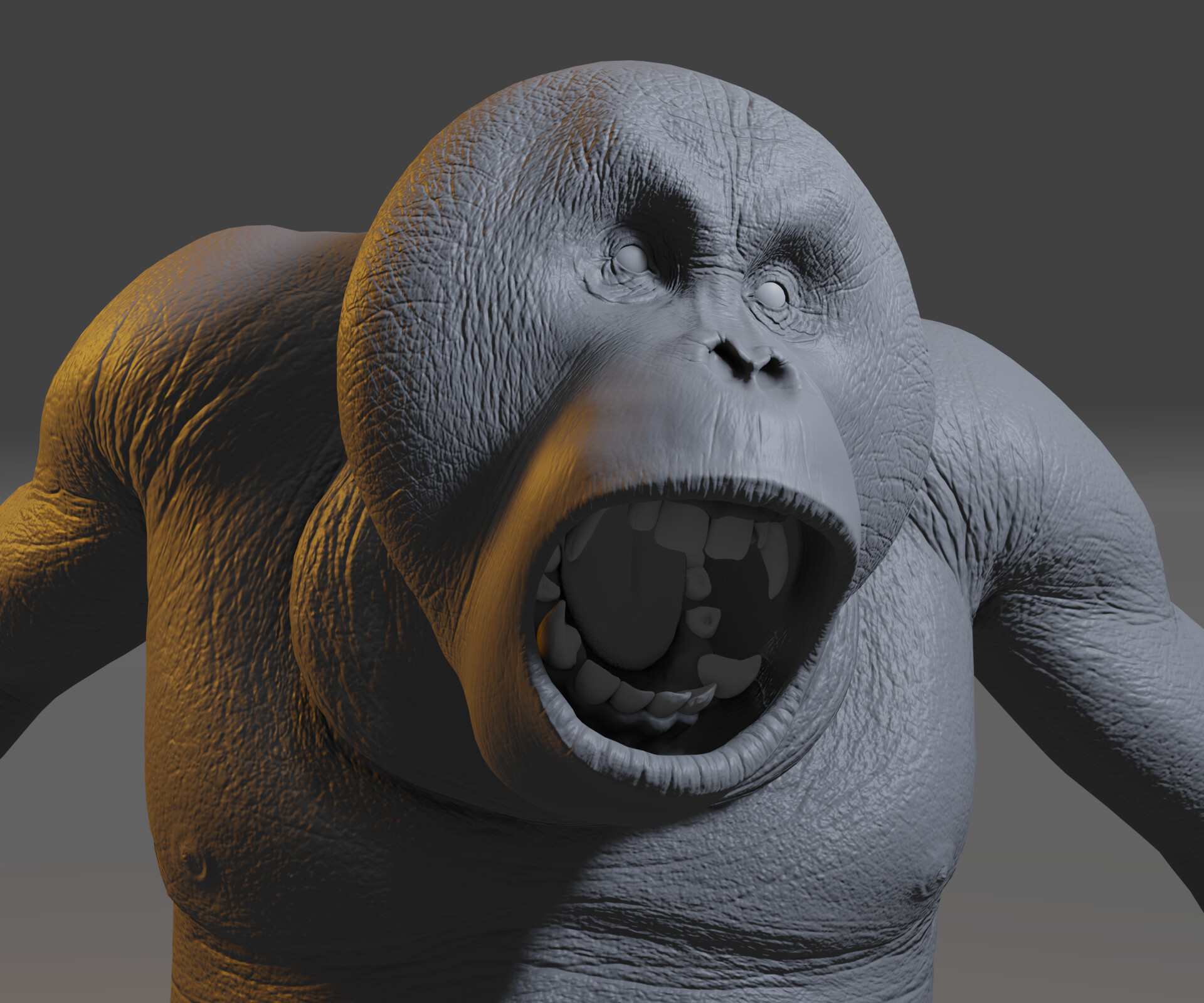 ArtStation - Pongo tapanuliensis Sculpt