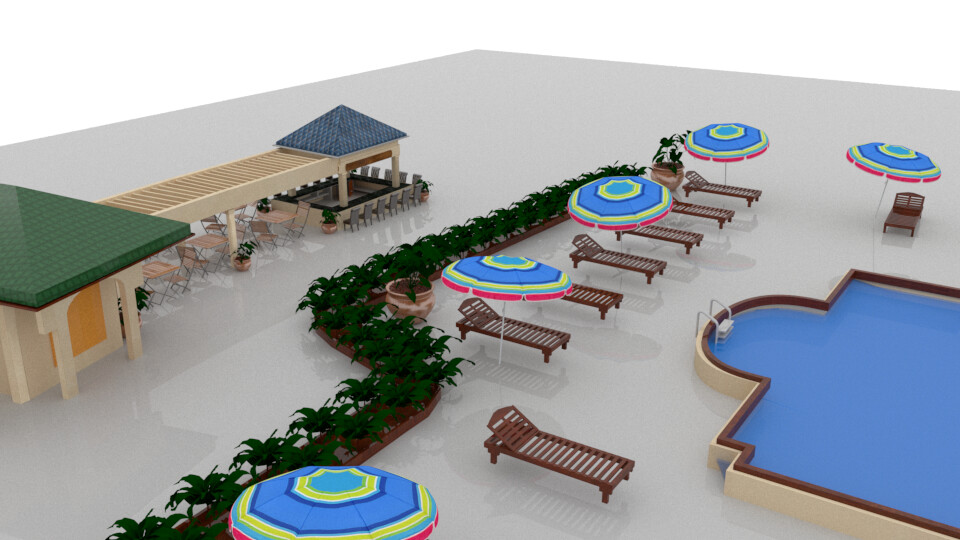 ArtStation - 3D Hotel Resort Lighting