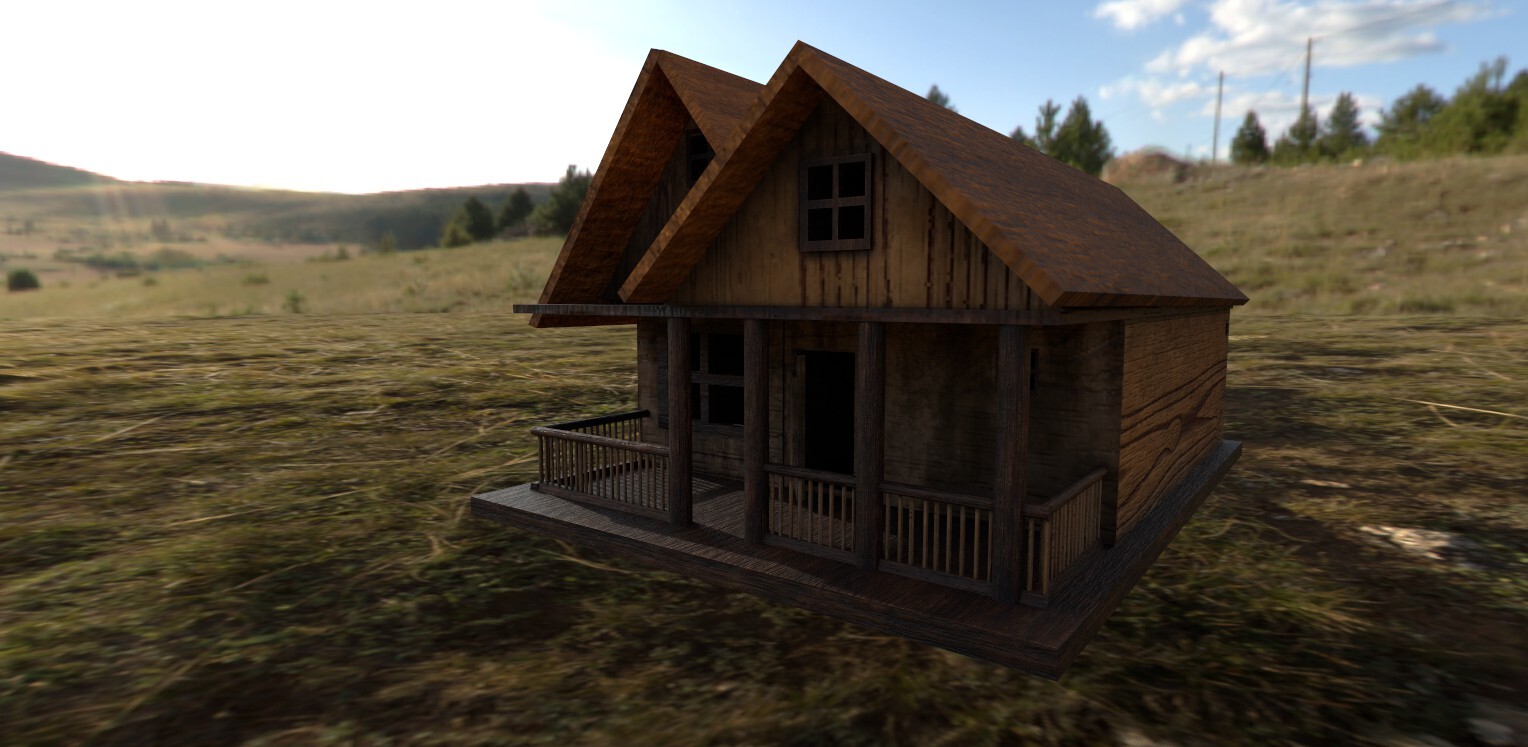 ArtStation - 3D Modeling Traditional Old Croft House with Environment ...