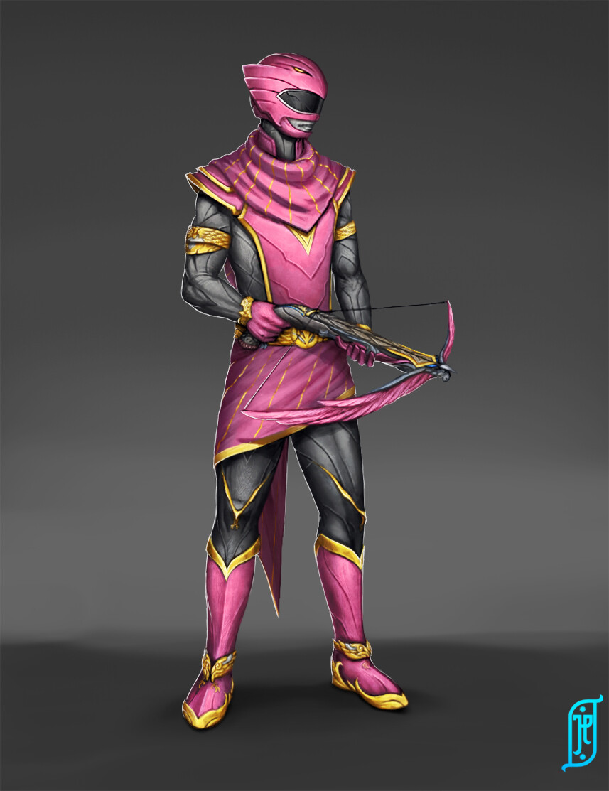 ArtStation - Character 45 - Commission Pink Ranger