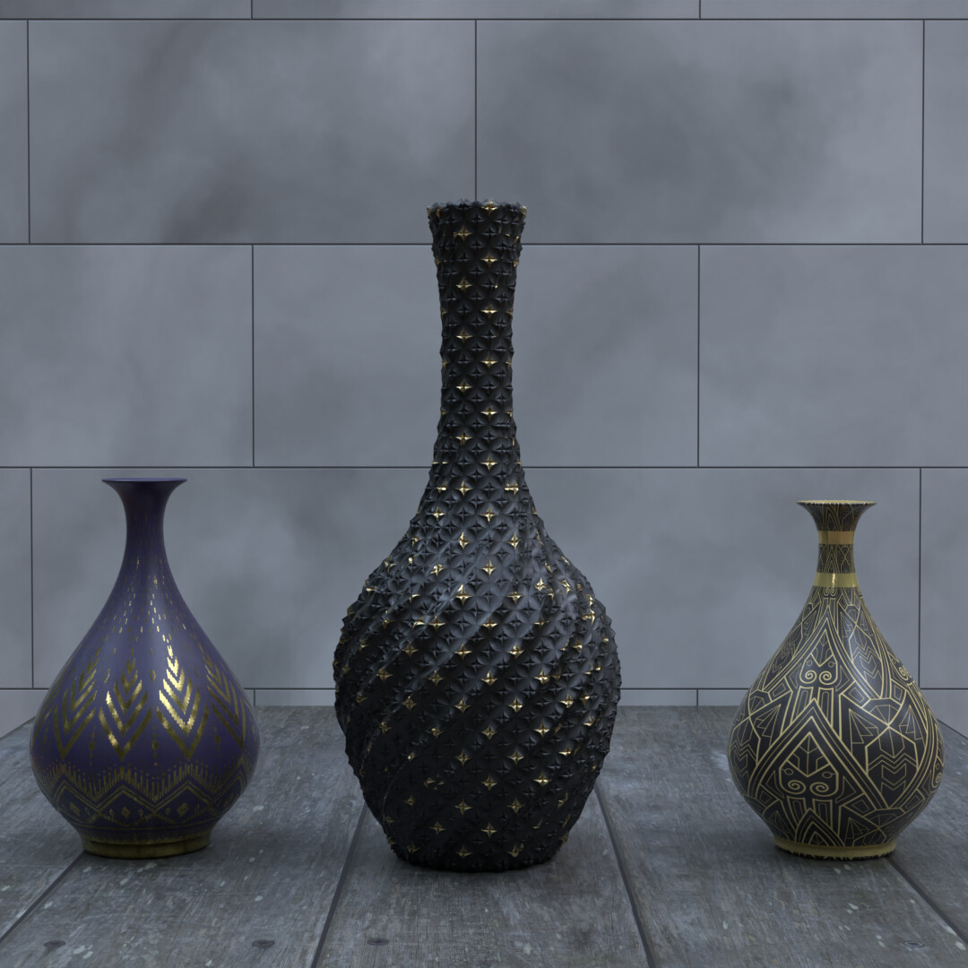 Dean3D - 3 Vases