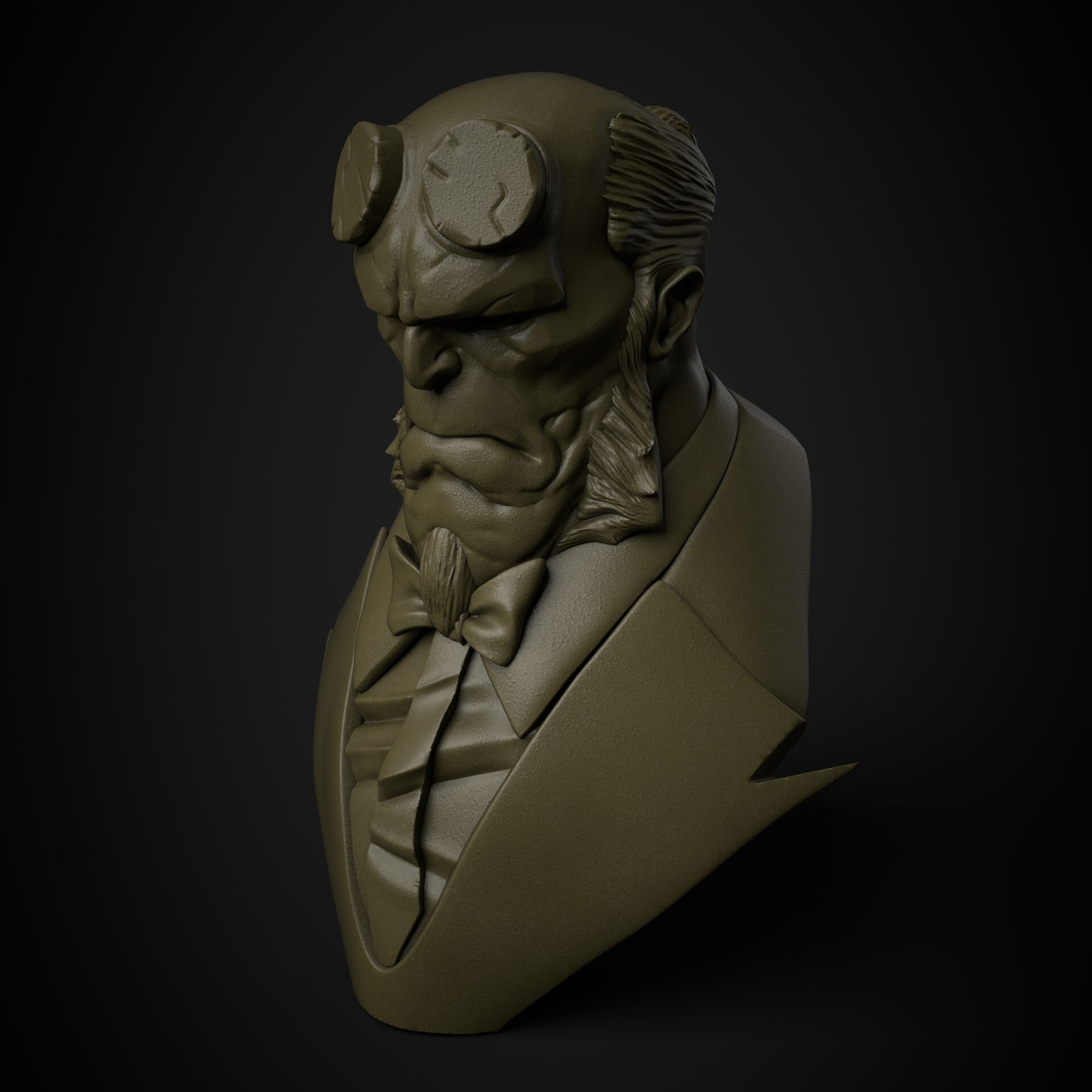 ArtStation - Hellboy Bust