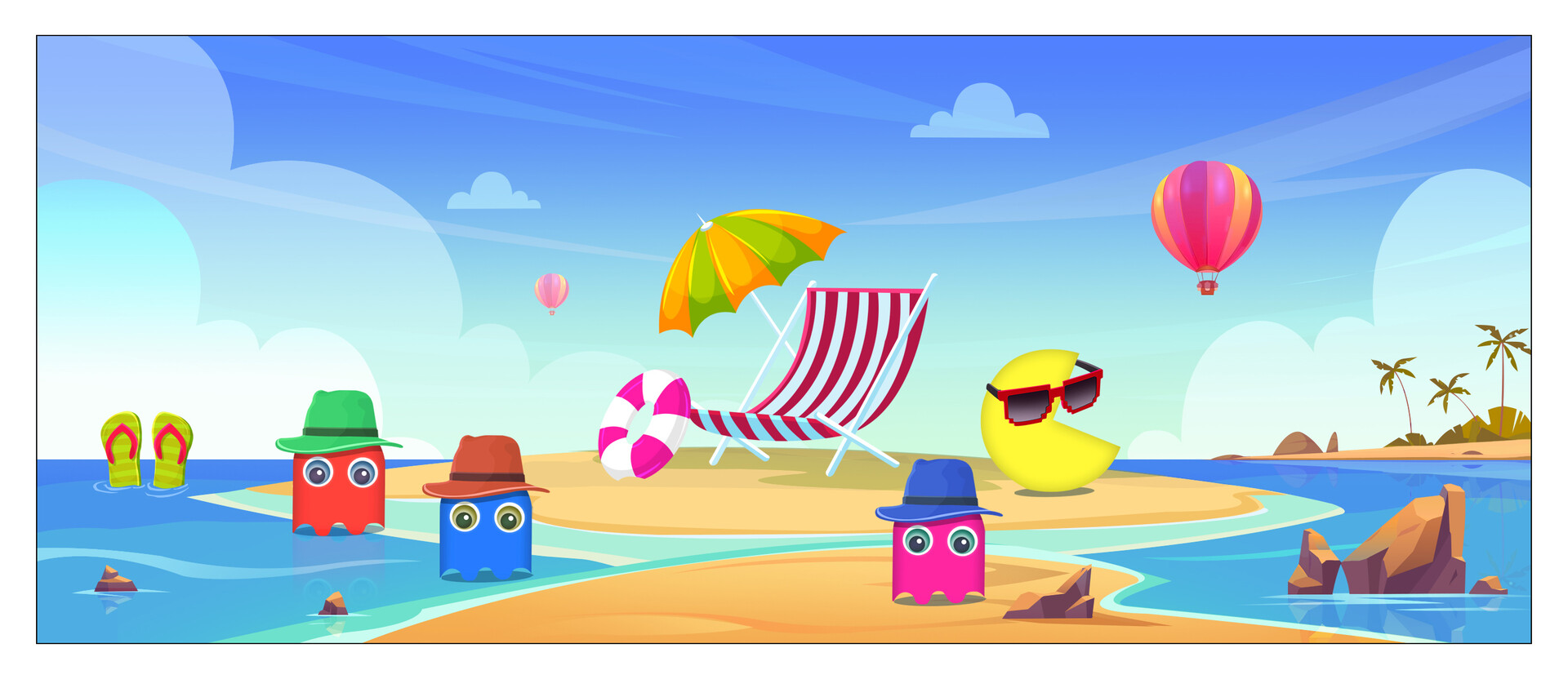 ArtStation - PAC-MAN Mobile game_Summer” themed adventure