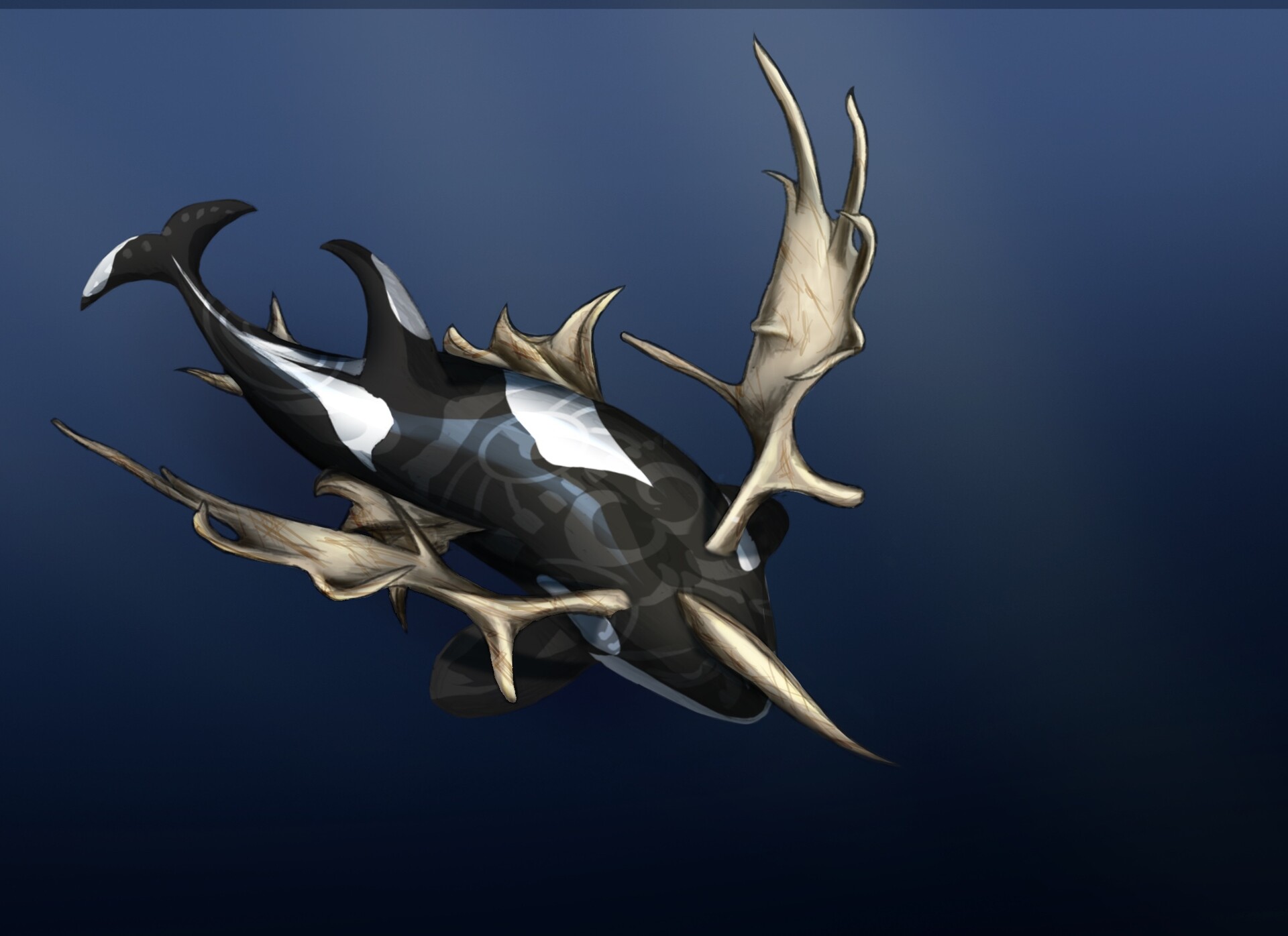 ArtStation - Warrior Orca - Cultural exploration into Creature design
