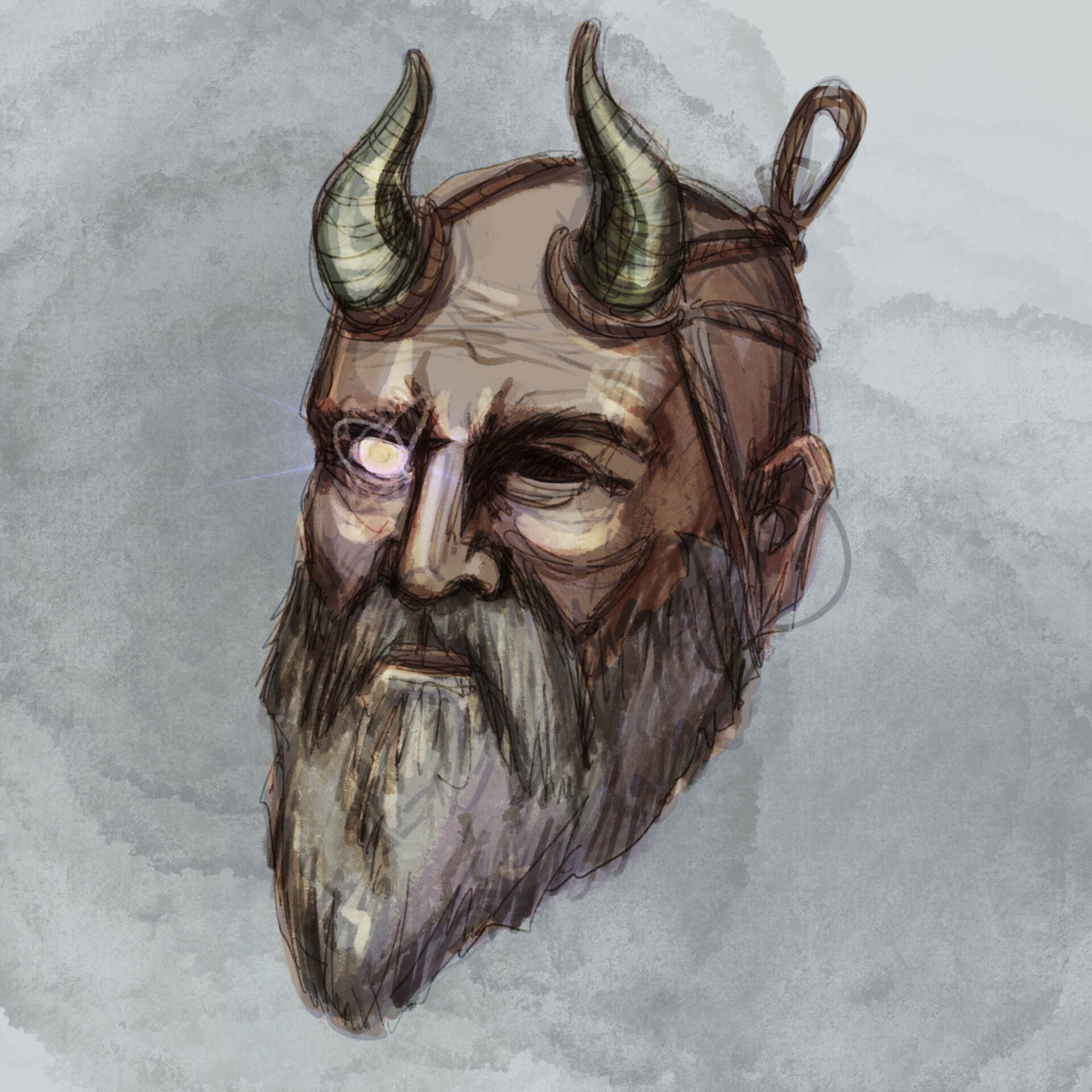 Kasia Smalara - God of War: Mimir fan art