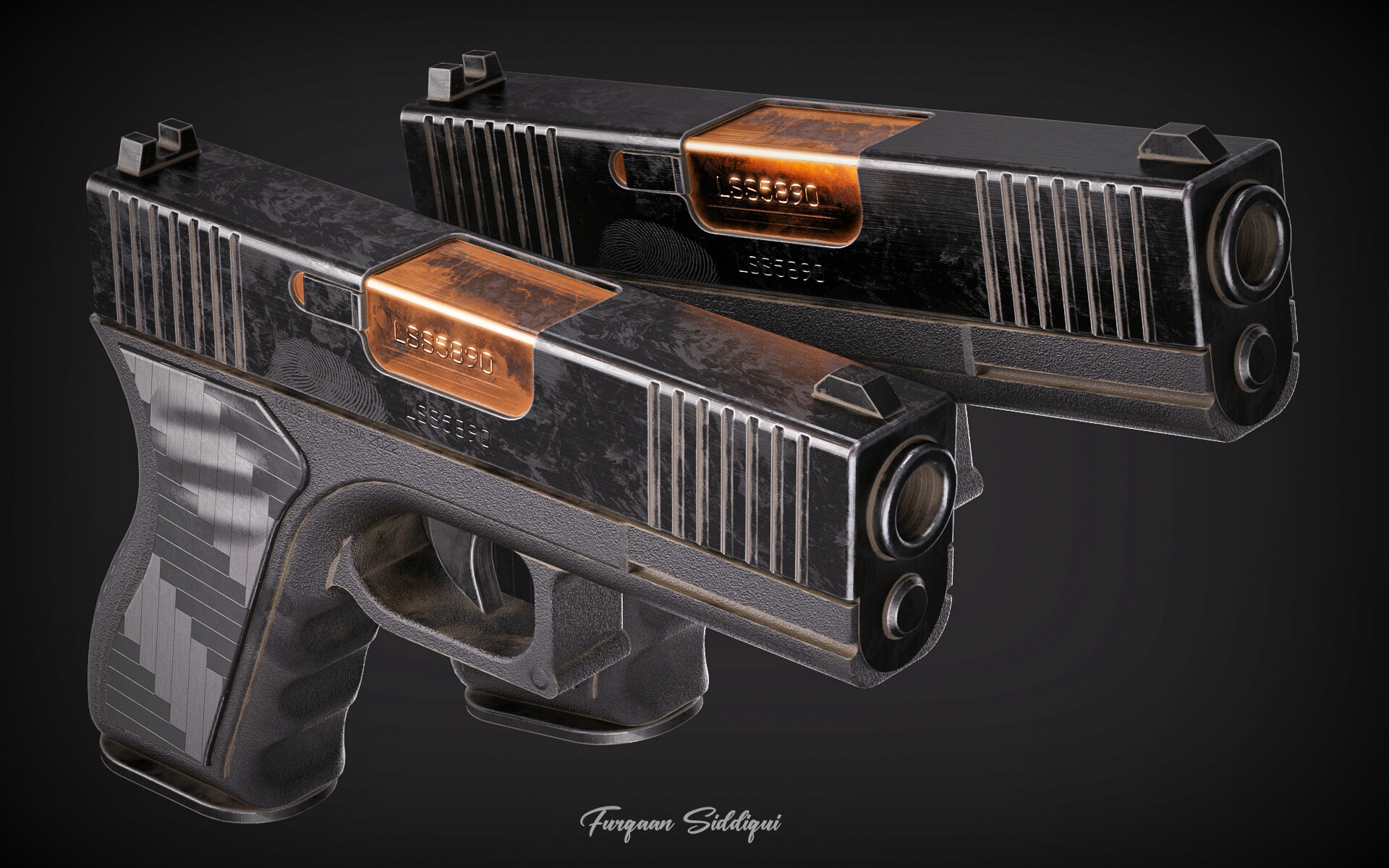 ArtStation - Glock PBR Gun
