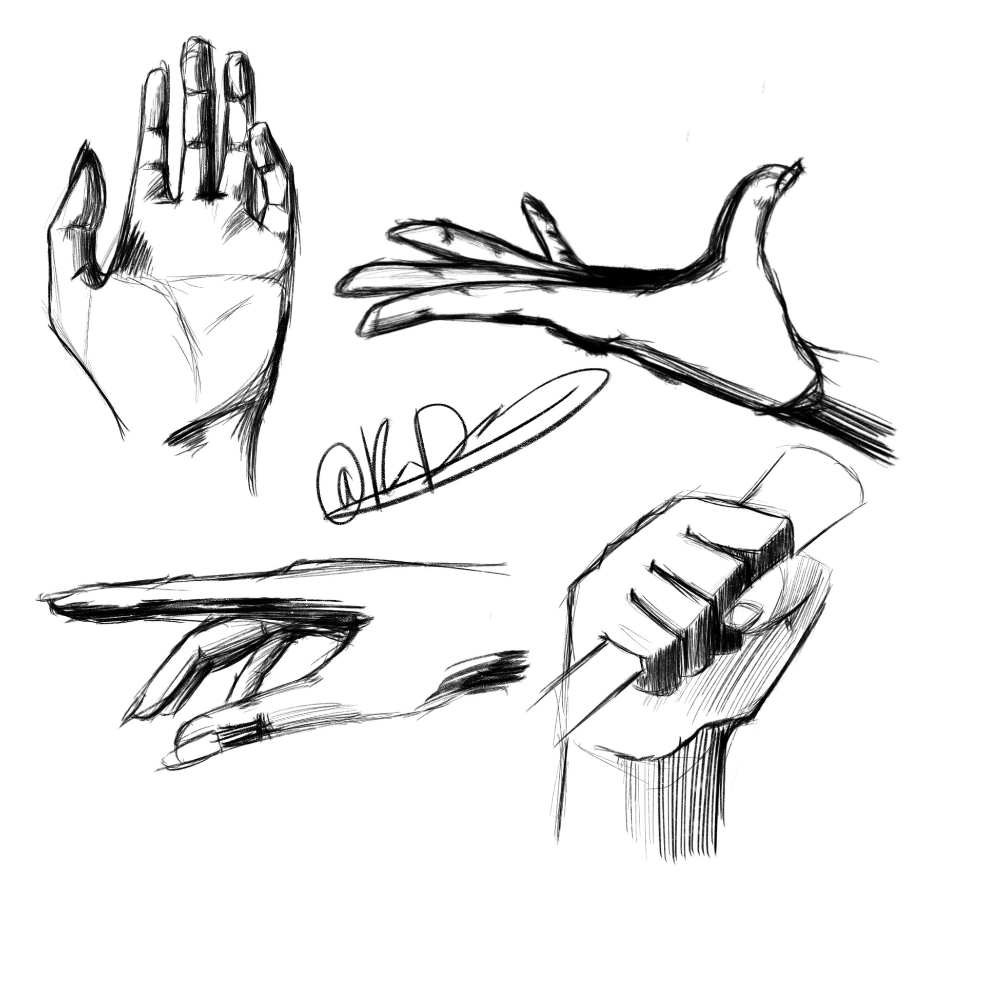 ArtStation - Hand studies