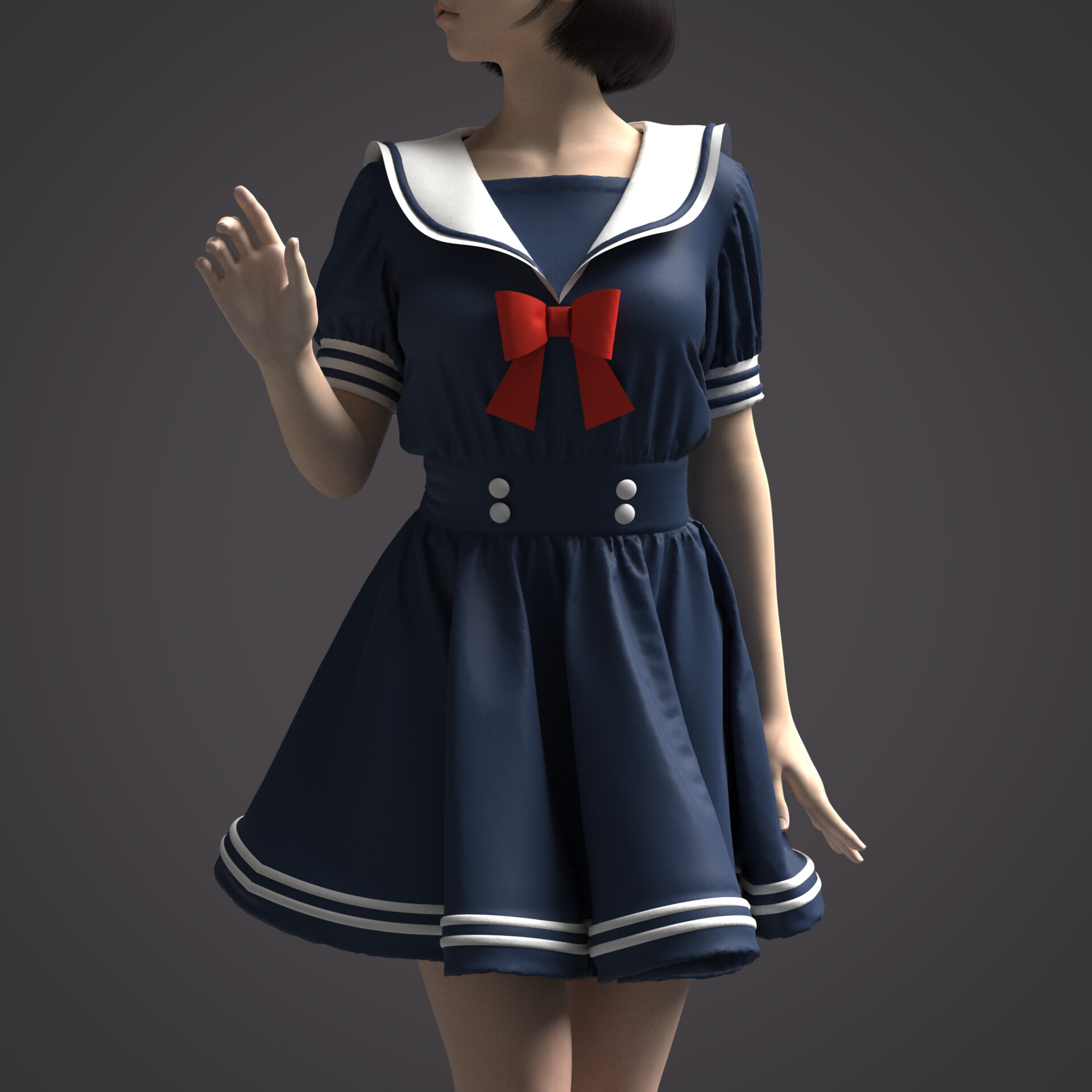 ArtStation - Sailor Dress