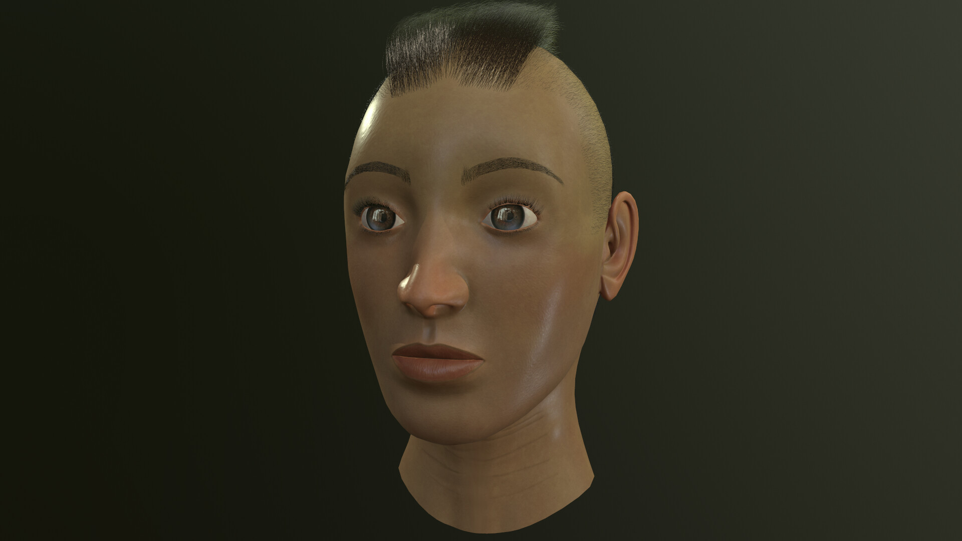 ArtStation - female face modelling in maya.