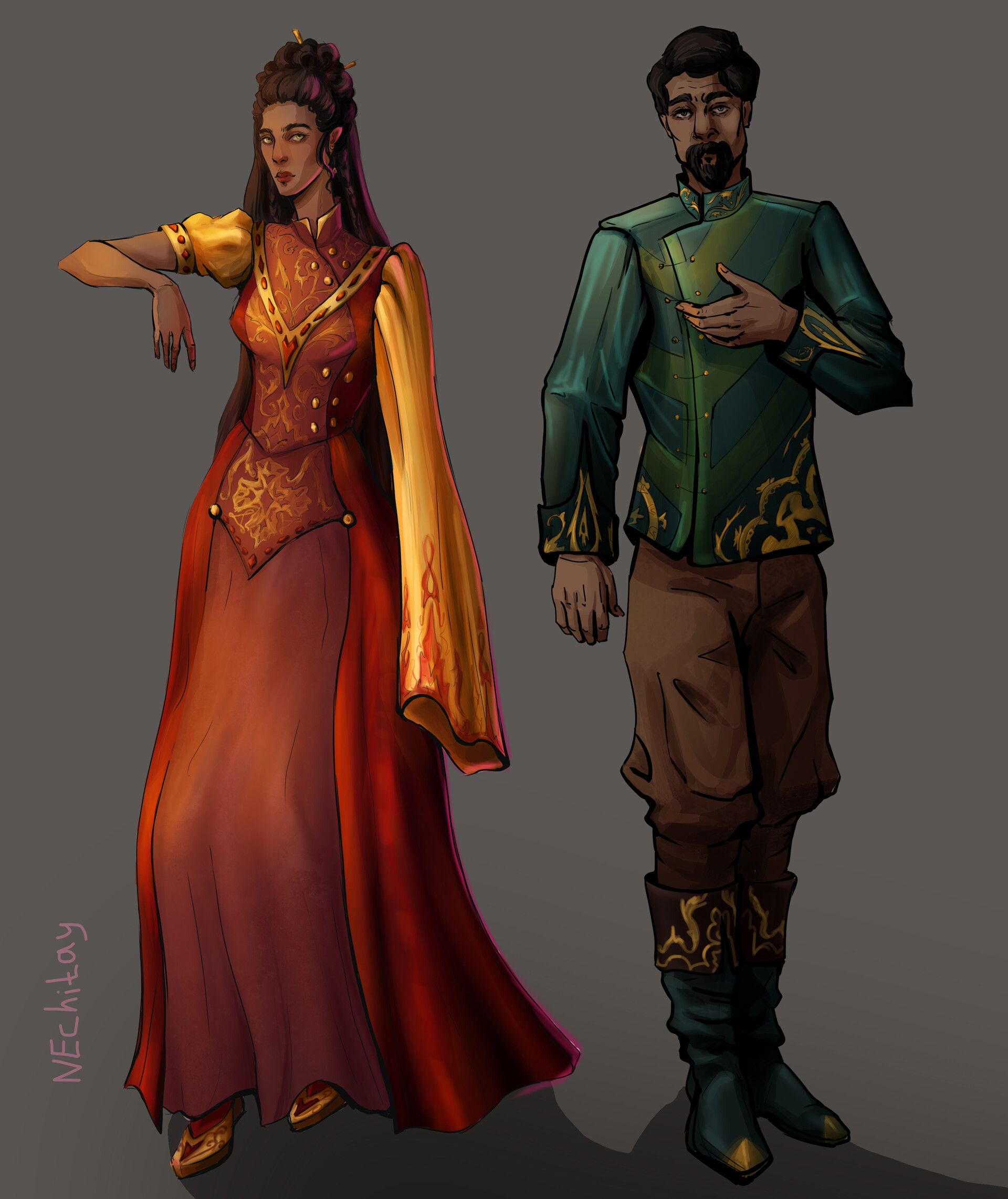 ArtStation - Costume concepts for Alethi people (The Way of Kings)
