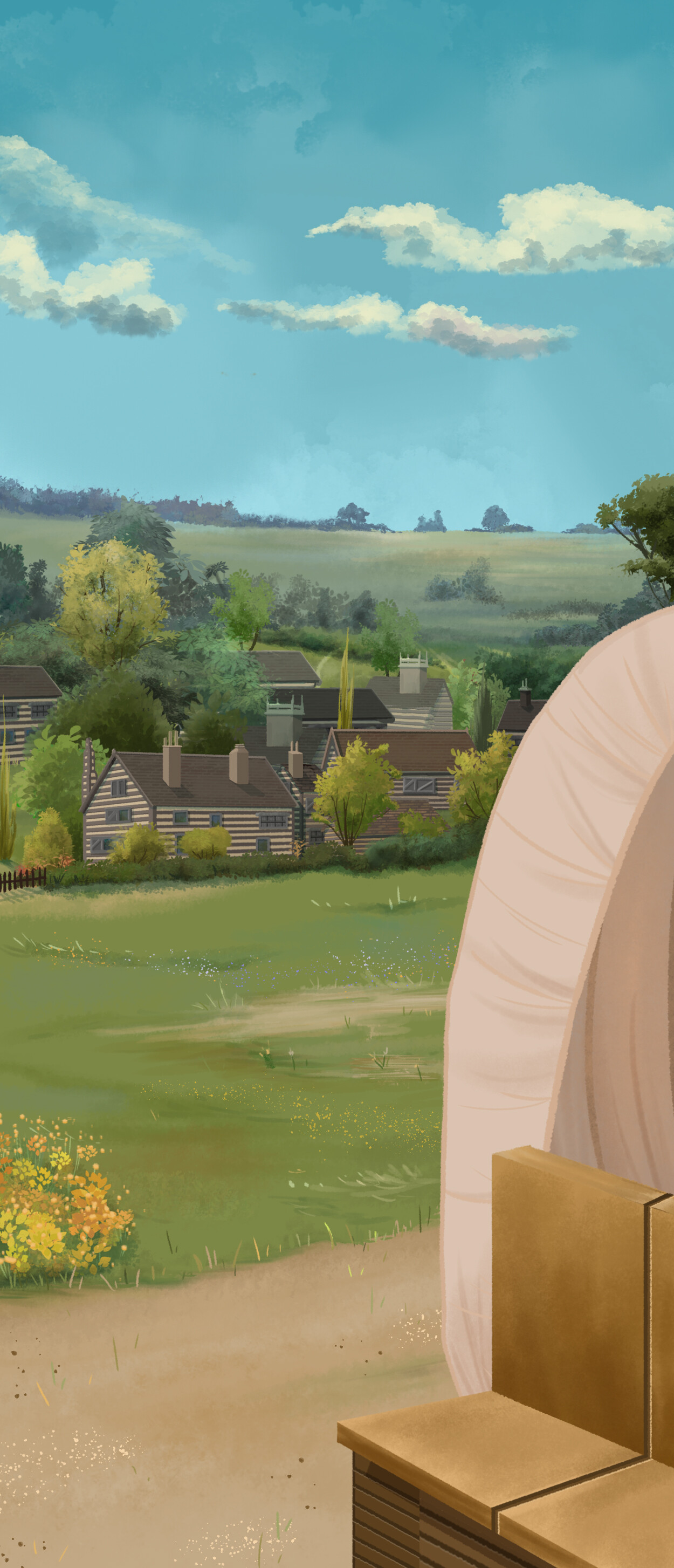 Juliette Ninon - Some Backgrounds made for the webcomic Madame Outlaw