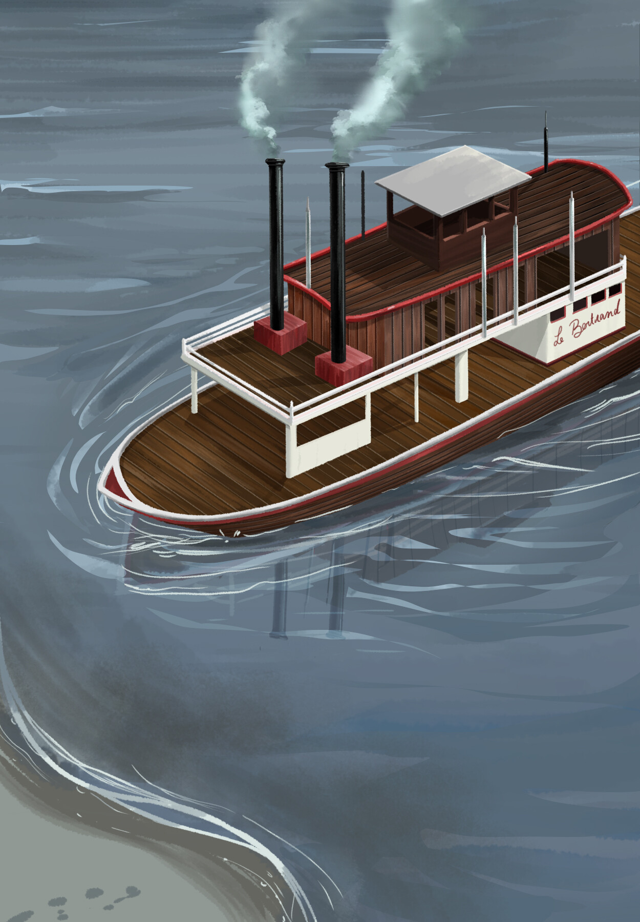 Juliette Ninon - Some Backgrounds made for the webcomic Madame Outlaw