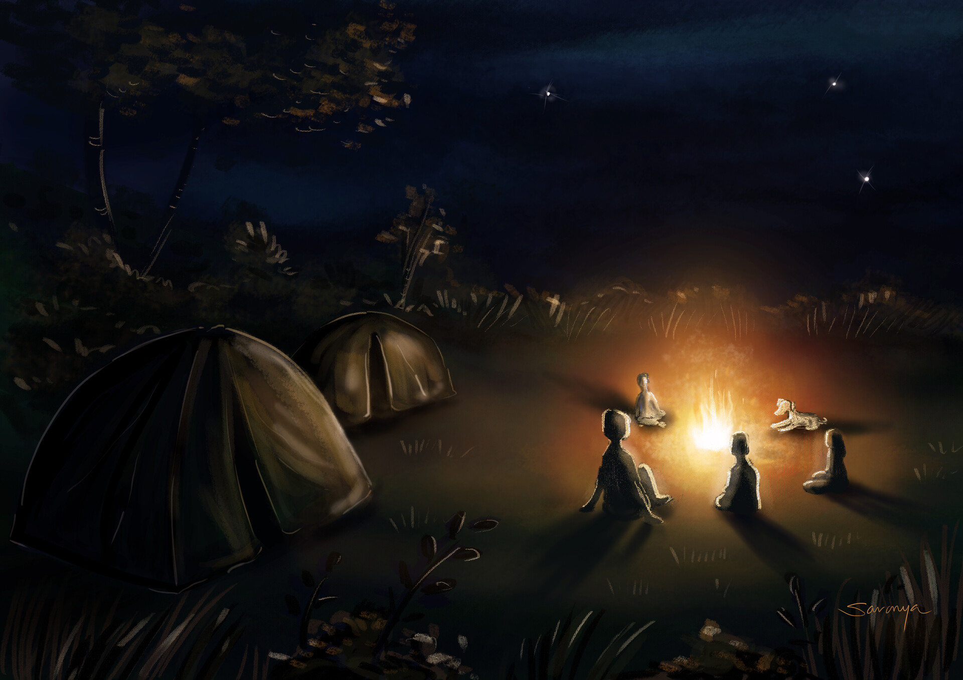 ArtStation - Campfire | Digital Illustration