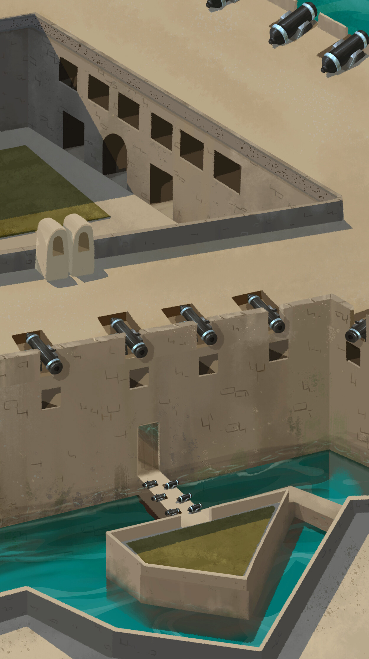 Juliette Ninon - Some Backgrounds made for the webcomic Madame Outlaw