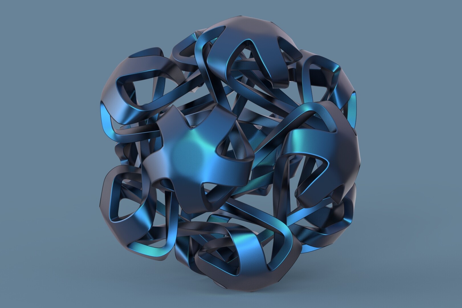 ArtStation - Icosahedral Bloom Math Art Solid