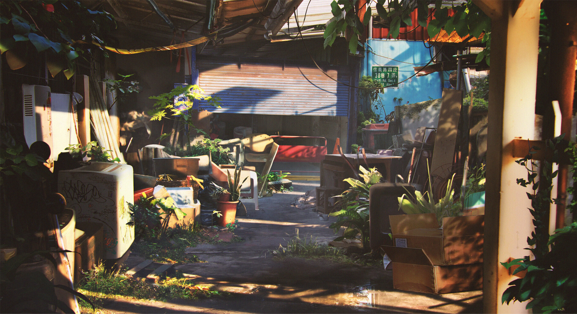 ArtStation - Messy alley