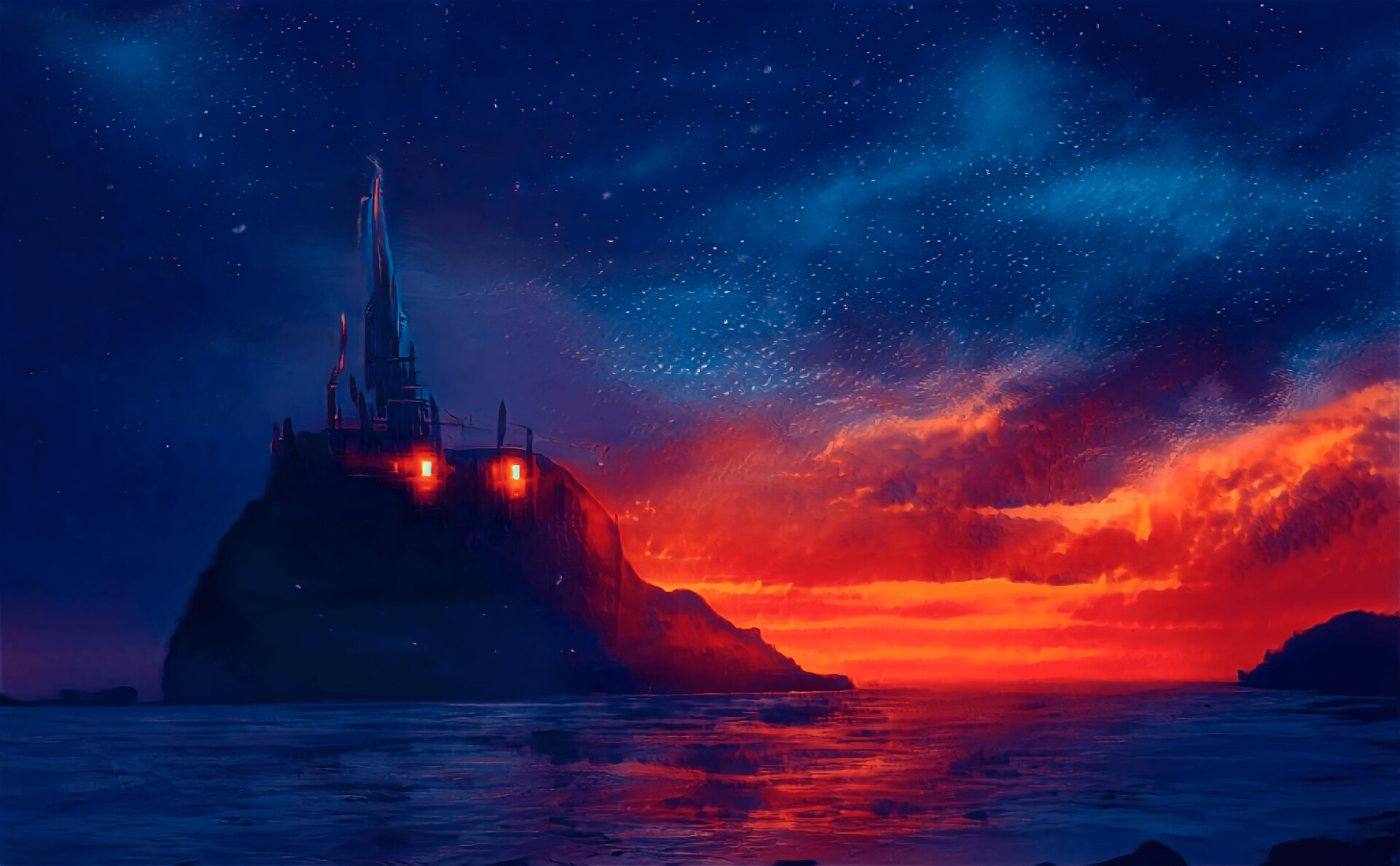 ArtStation - Island from a coast