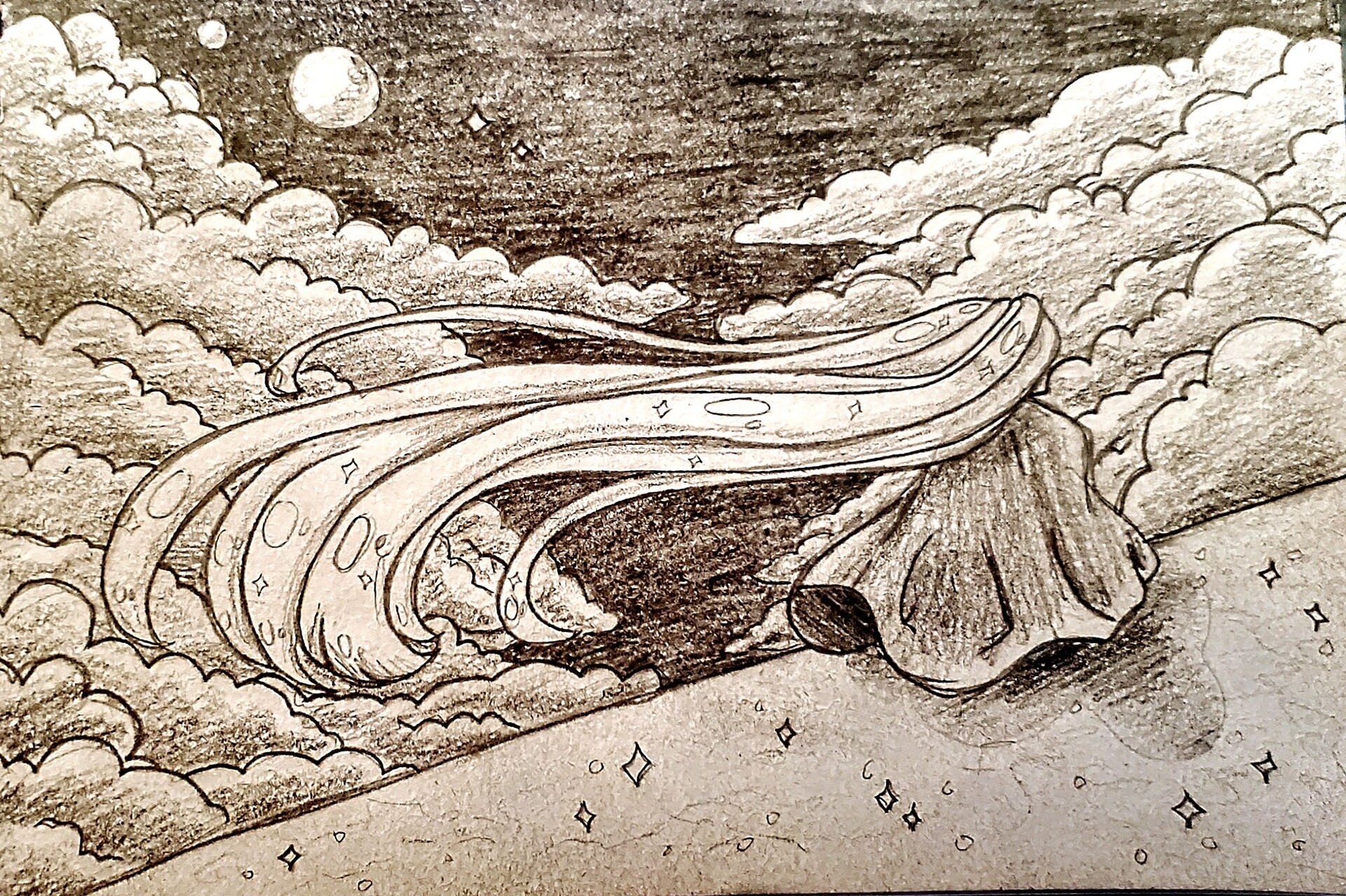 ArtStation - Mysterious girl sketch