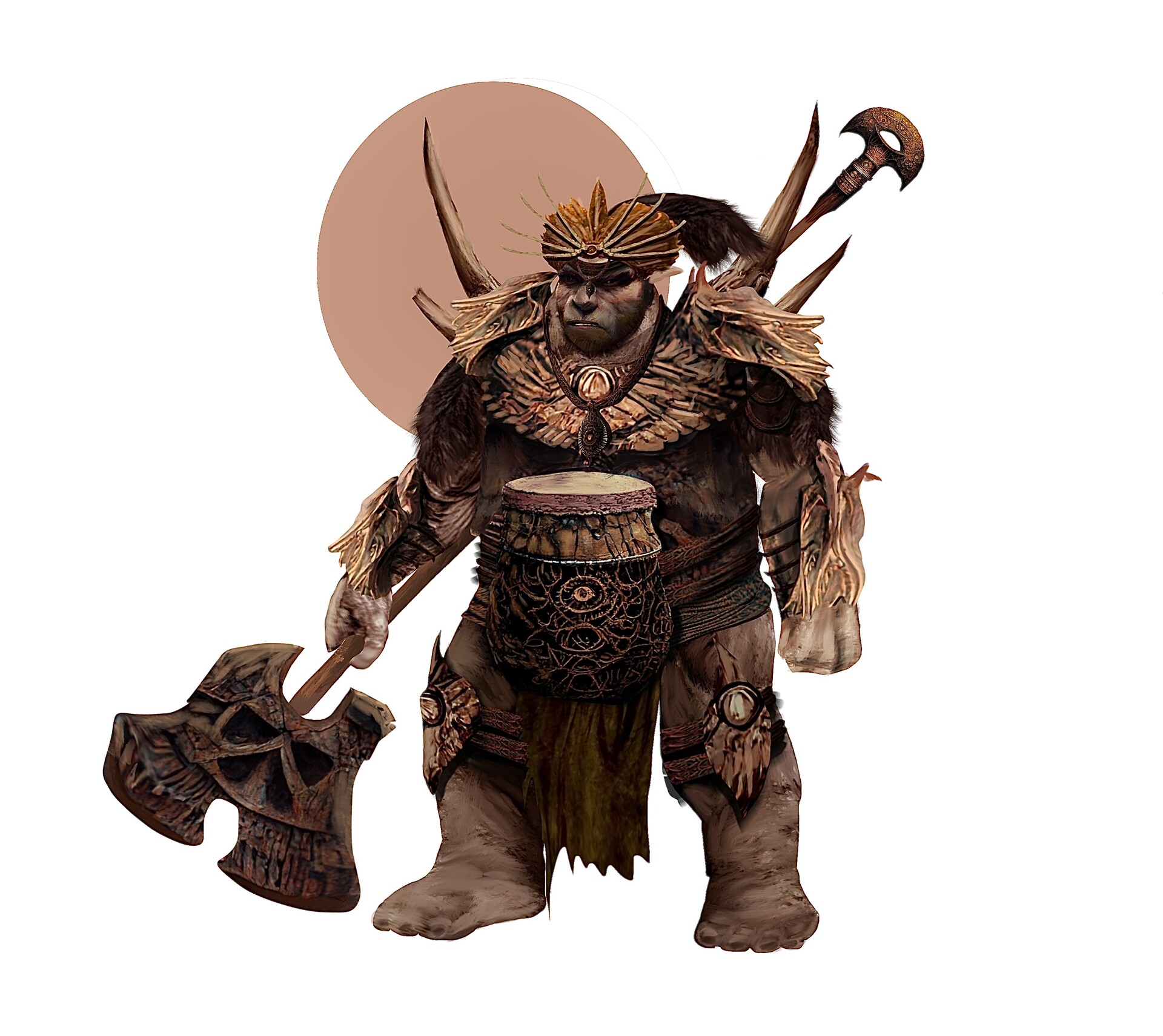 ArtStation - ogre feral chief