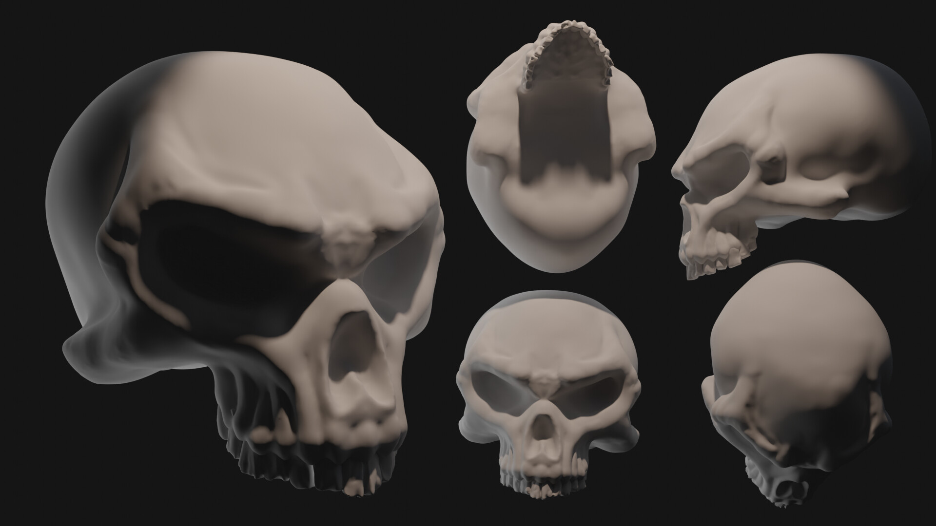 ArtStation - Practice Sculpt (Skull)