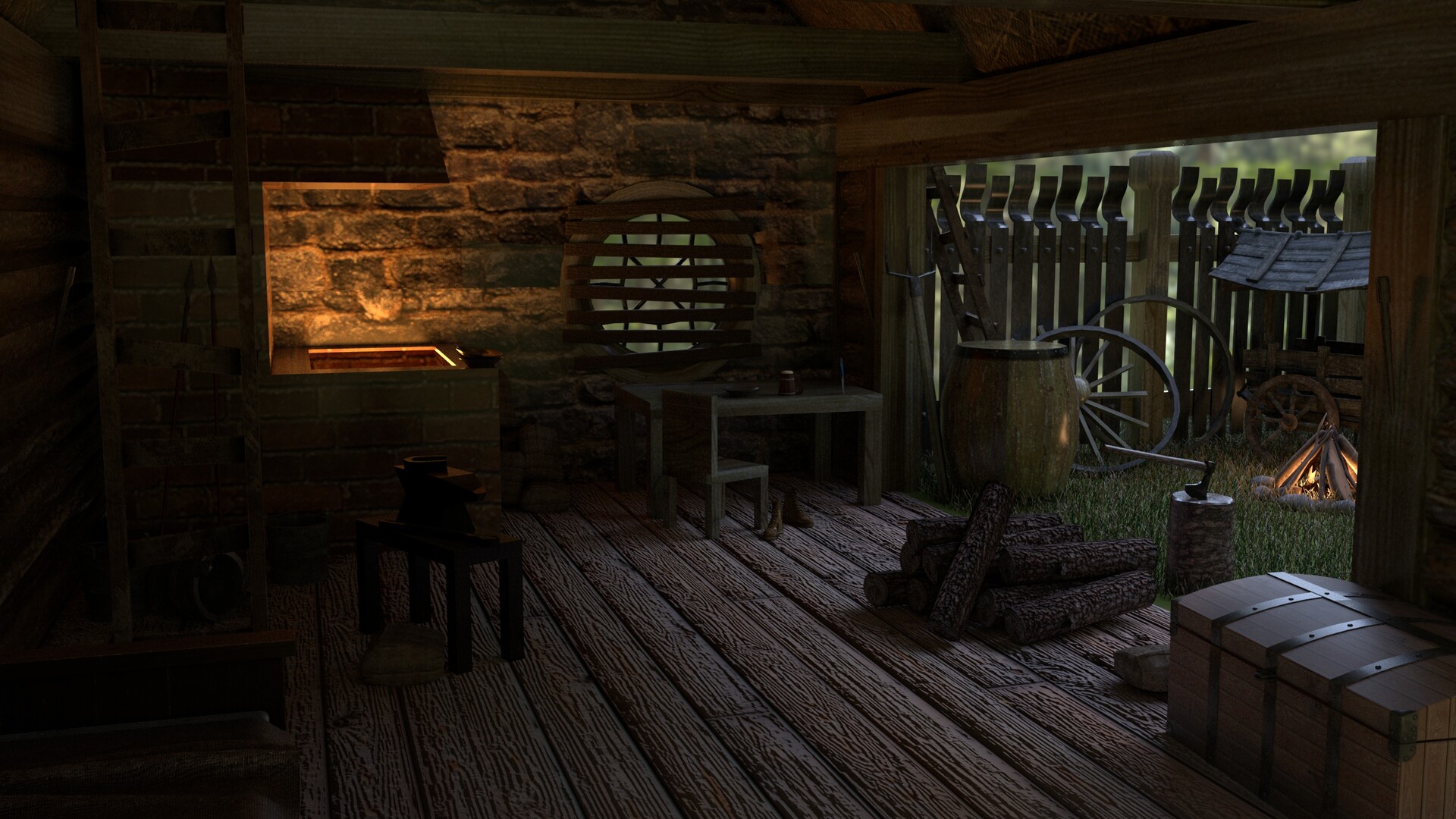 ArtStation - Hunter's Shack