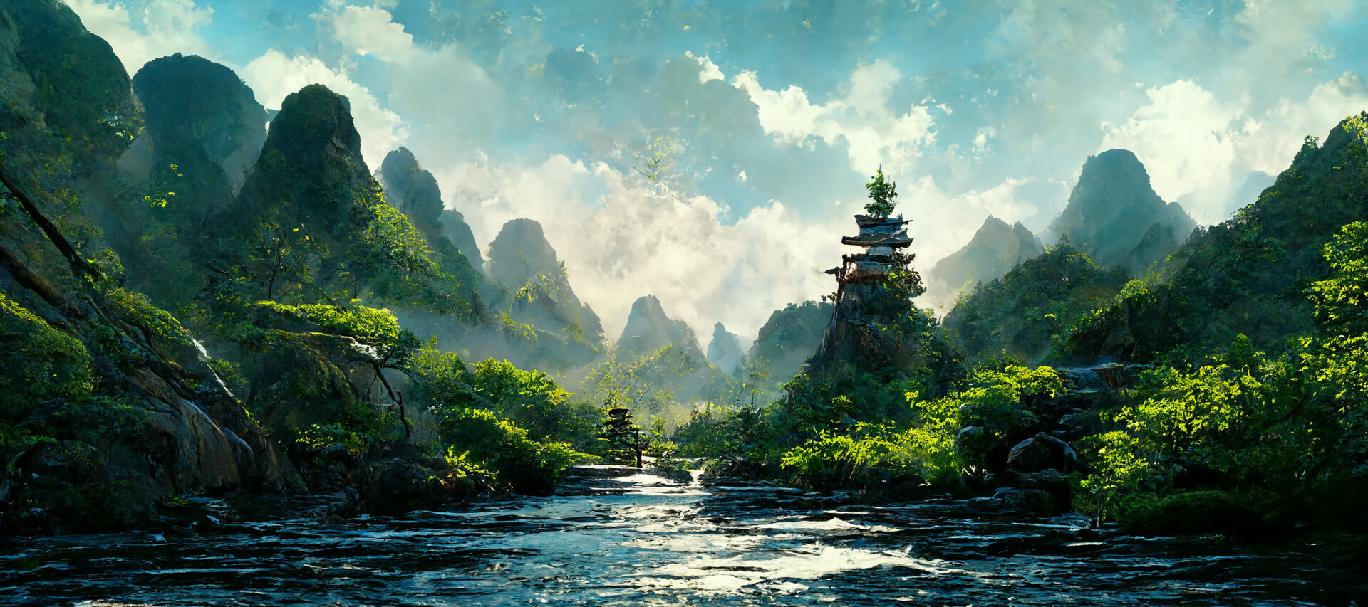 ZC - MidJourney AI Experiment - Mountians