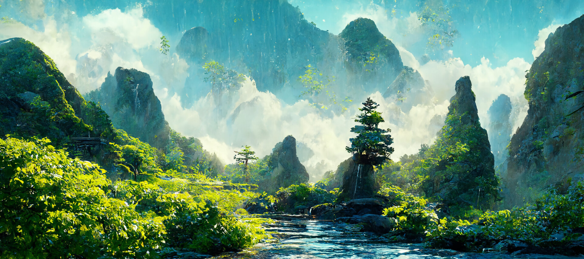 ZC - MidJourney AI Experiment - Mountians