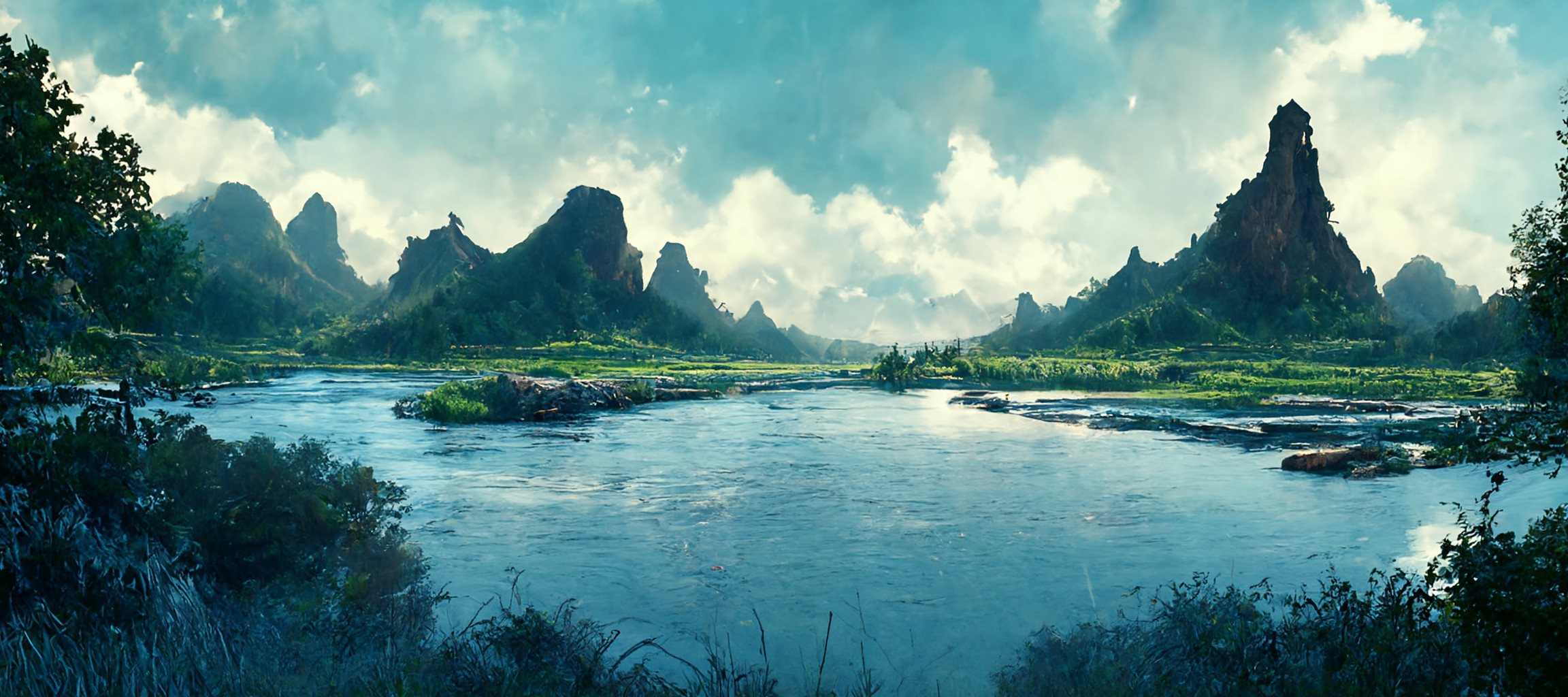 ZC - MidJourney AI Experiment - Fairy land vally