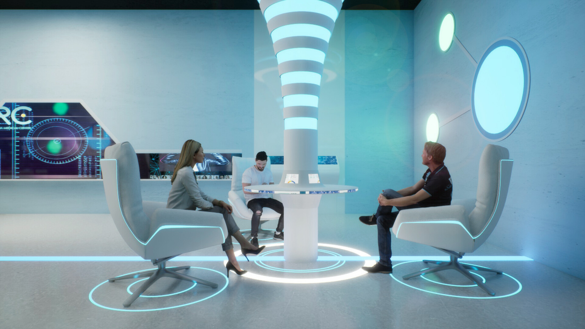 ArtStation - Futuristic changeable medical space - concept art