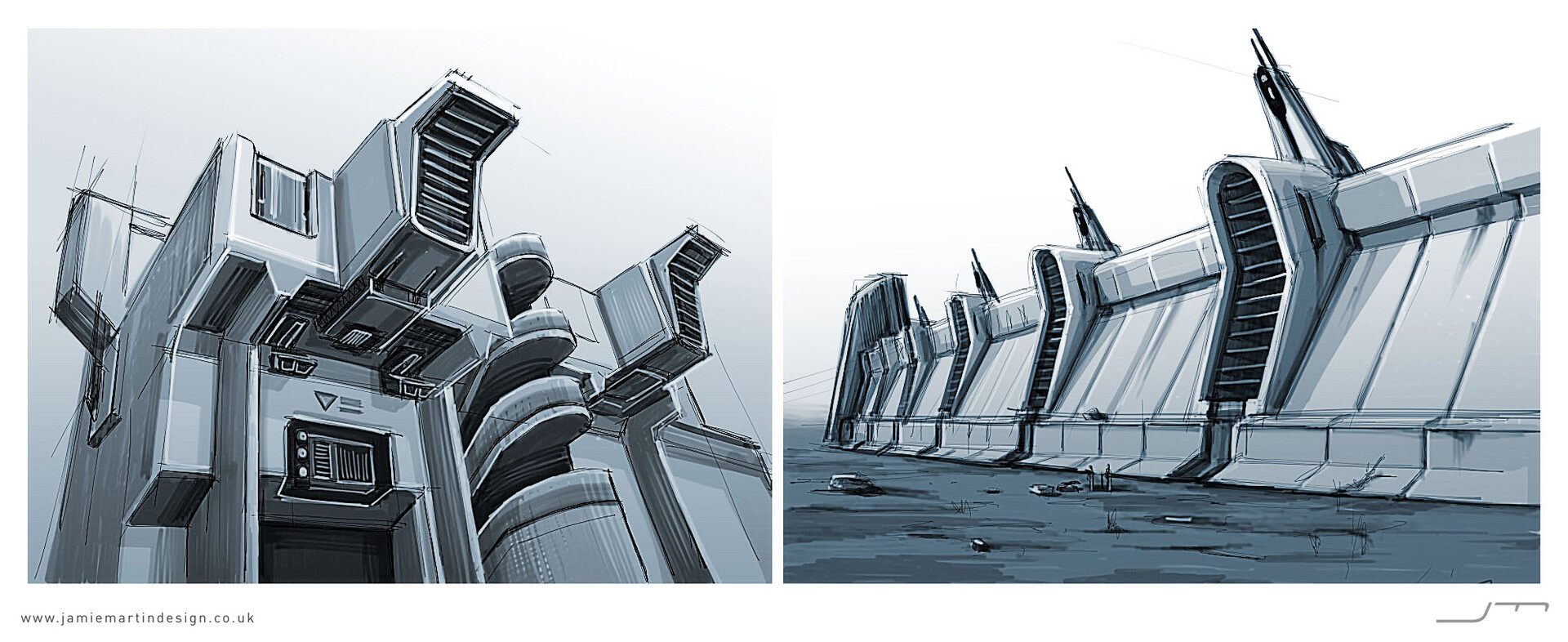 Jamie Martin - Scifi Prop & Environment sketches, concept art