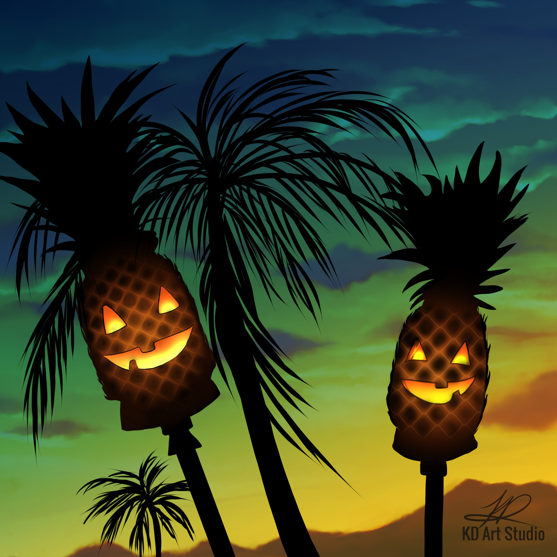 Kiera Davis - KD Art Studio|Tiki Halloween