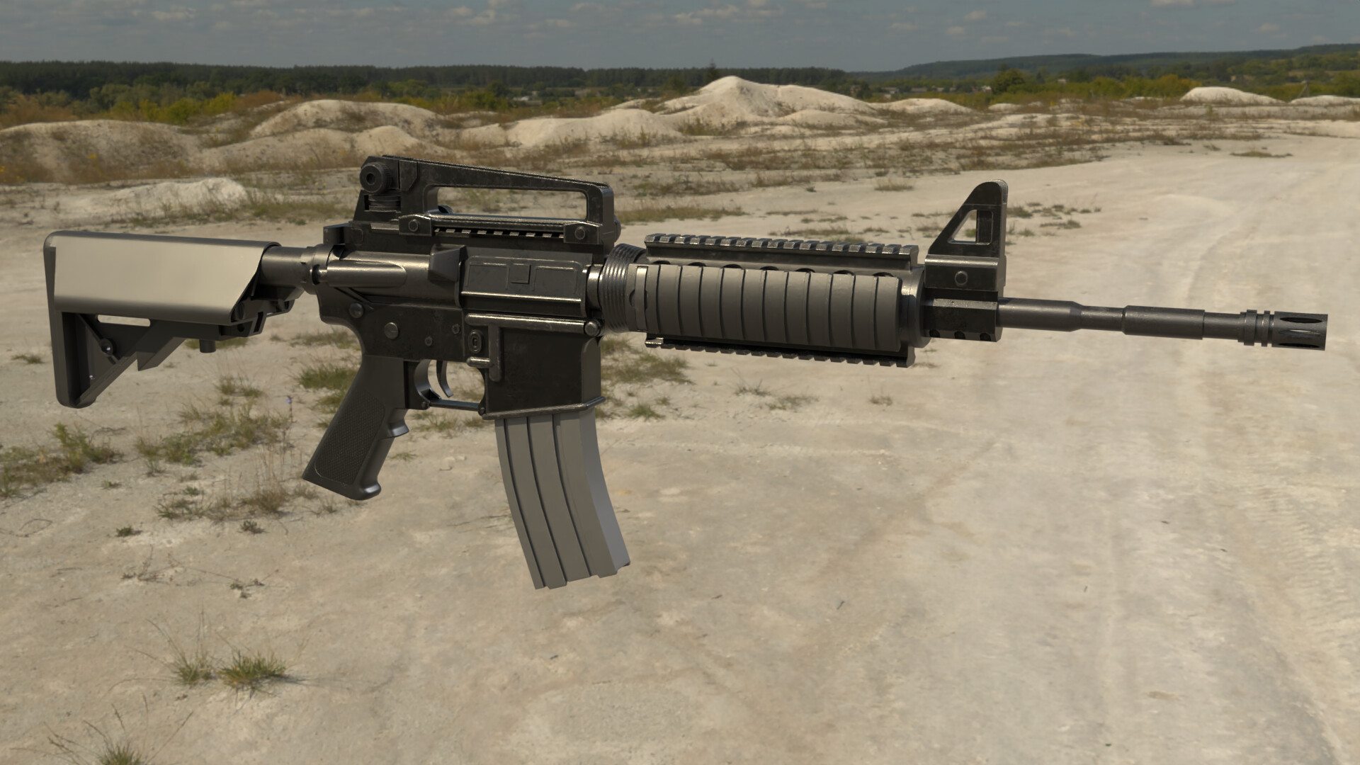 ArtStation - M4A1 SOPMOD