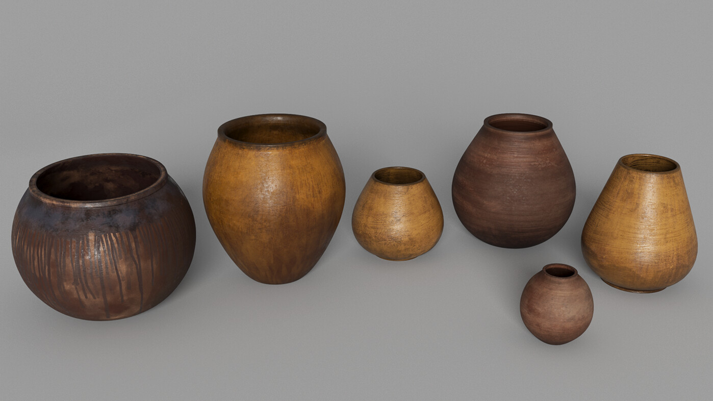 ArtStation - Movie “THAO” asset Viennese, ceramic pot