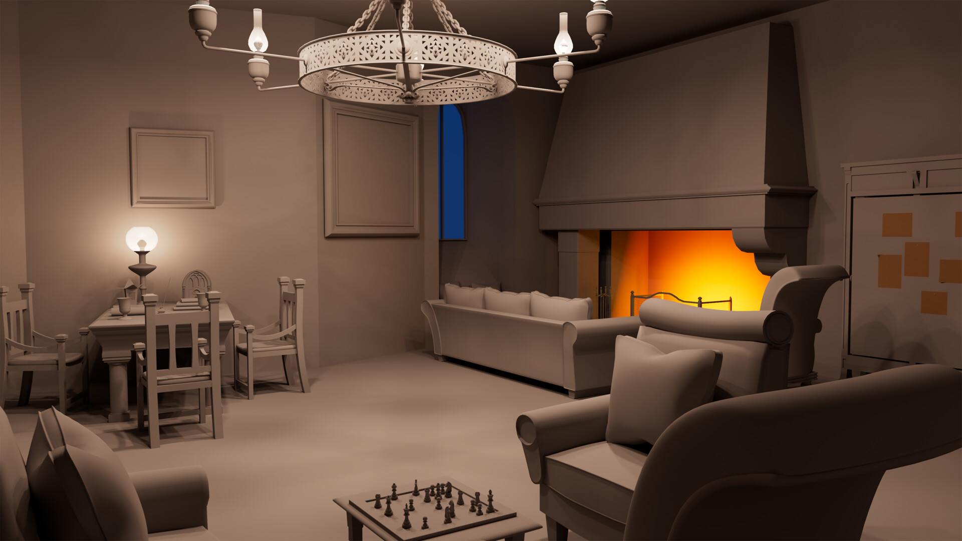 ArtStation - Gryffindor Common Room