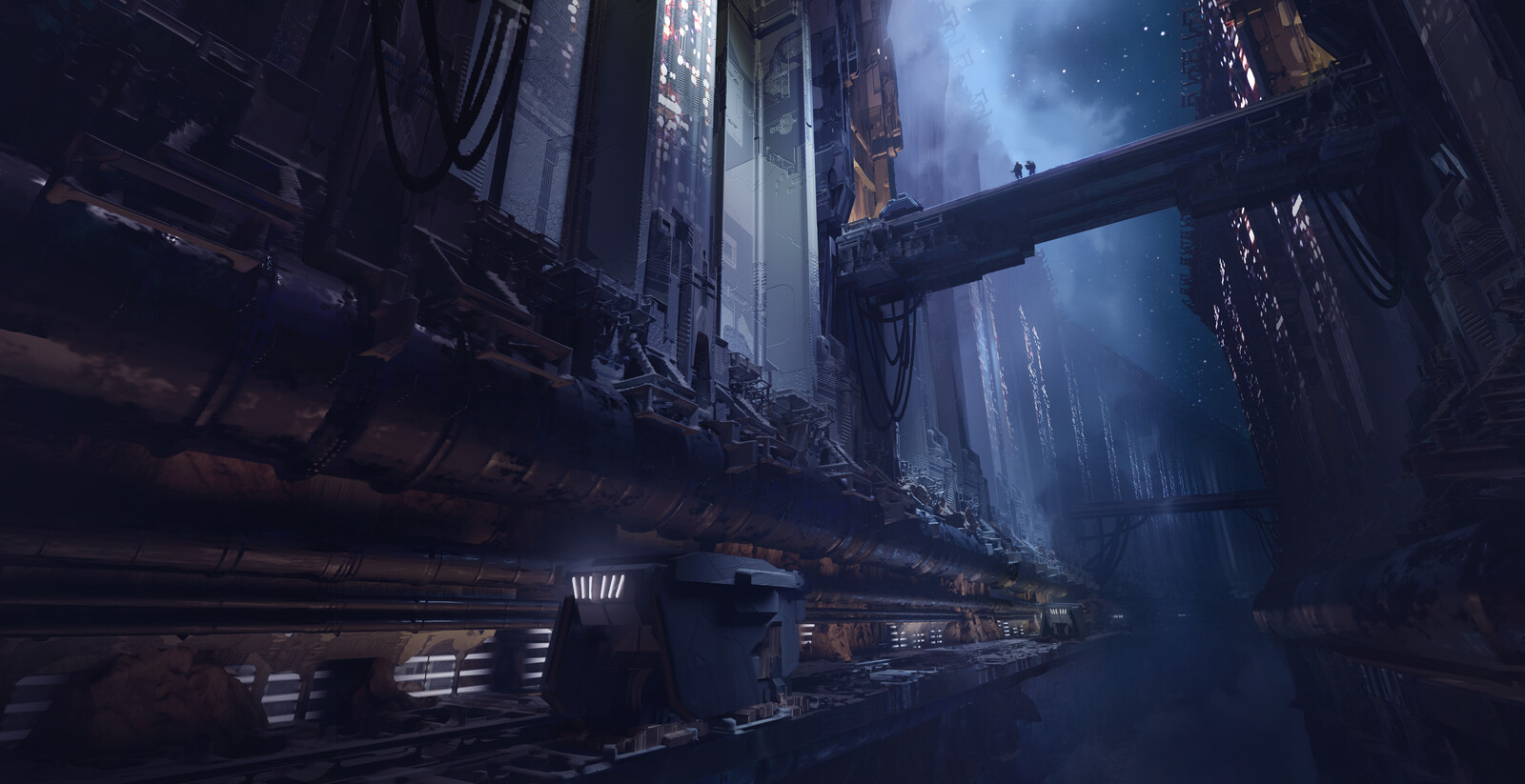 Shadow of War: Barad-dur Bridge and vista tower, Phil Liu : imaginarybridge