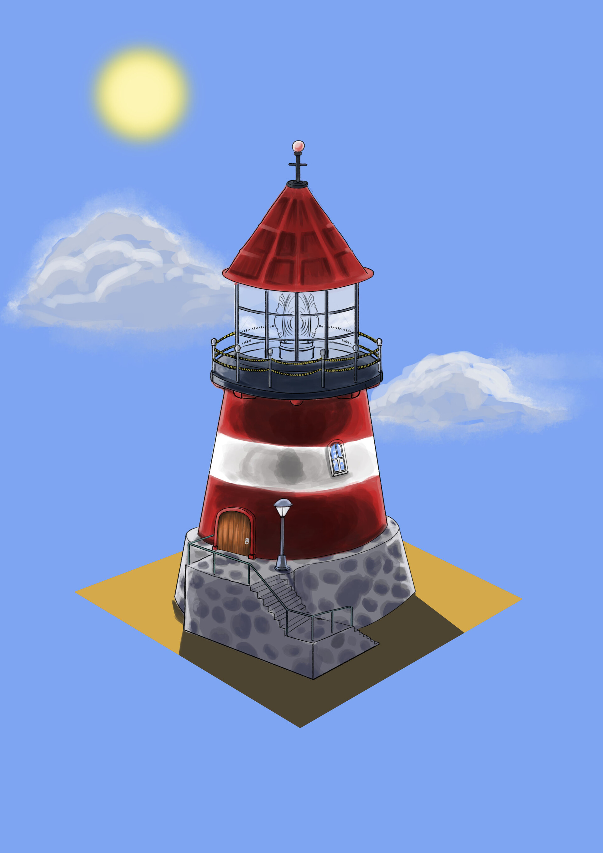 ArtStation - LIghthouse (Isometric scenery)
