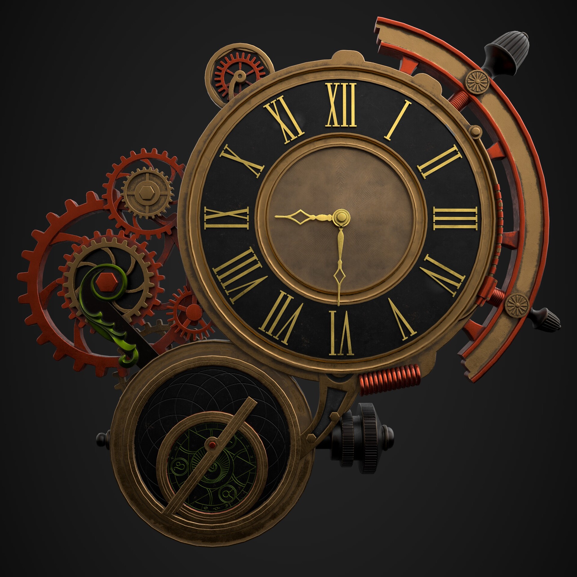 ArtStation - Steampunk Clock