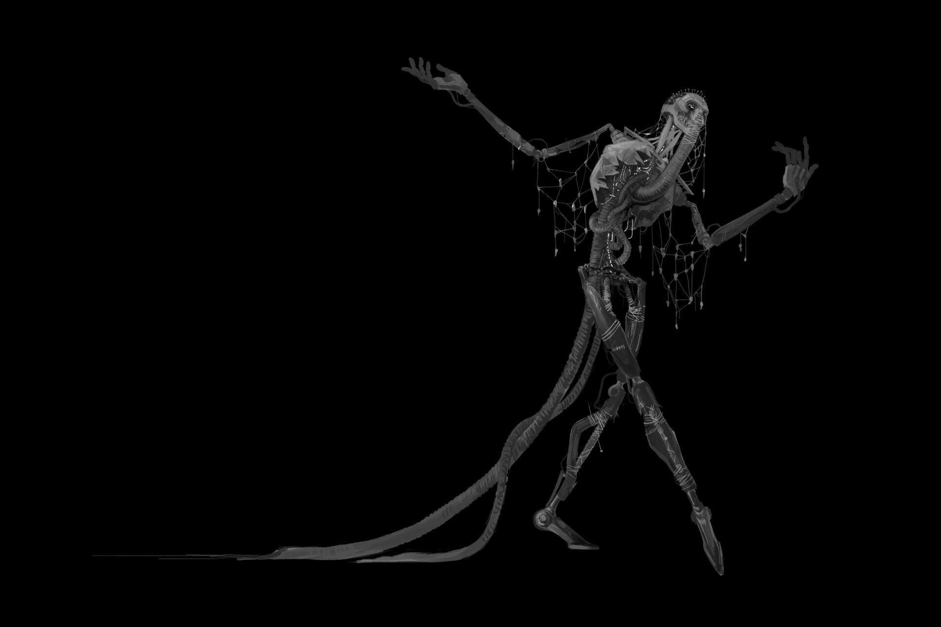 Theo Valbjørn - Neon Knights: Humanity Erased - The Dancer character design