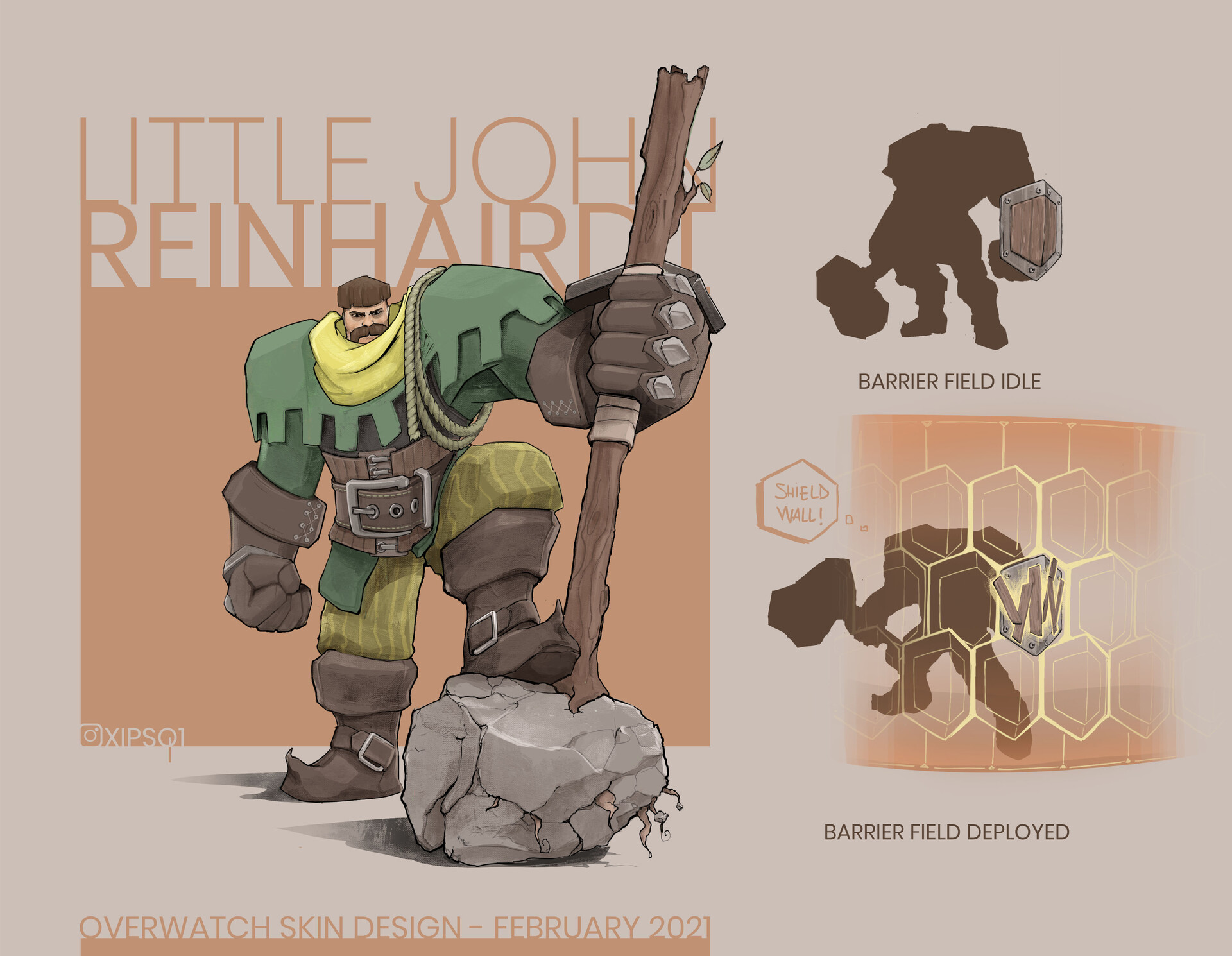 ArtStation - Overwatch Character skin design