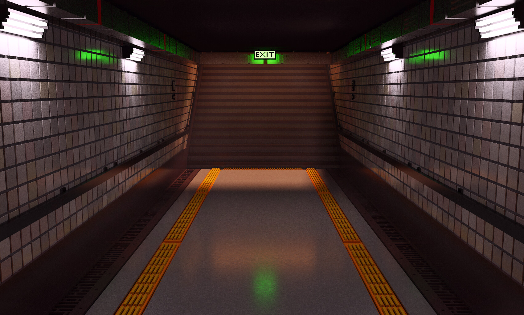ArtStation - Tiny Little Subway - Voxel Art Study