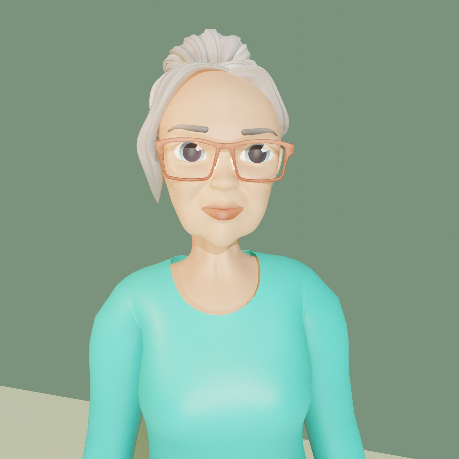 ArtStation - Old Lady 3D model