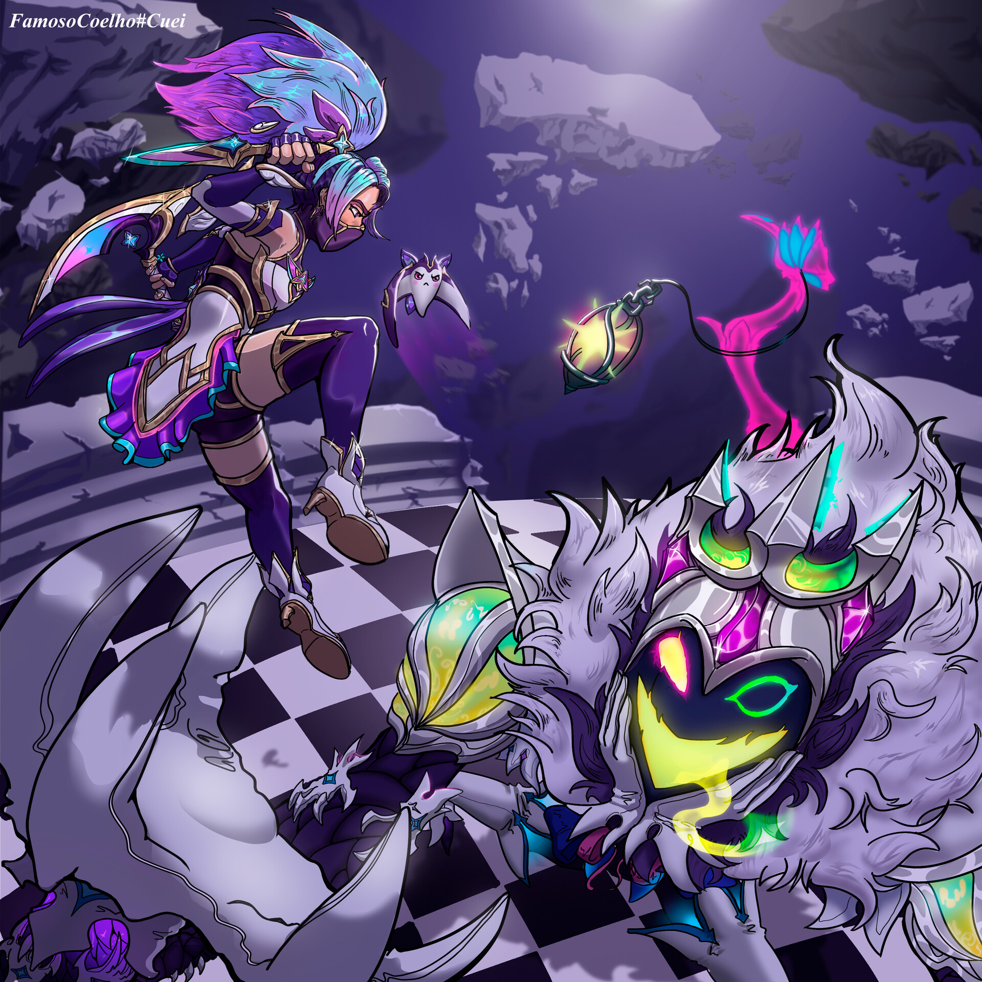 ArtStation - League of Legends - Star Guardian Akali and FiddleSticks ...
