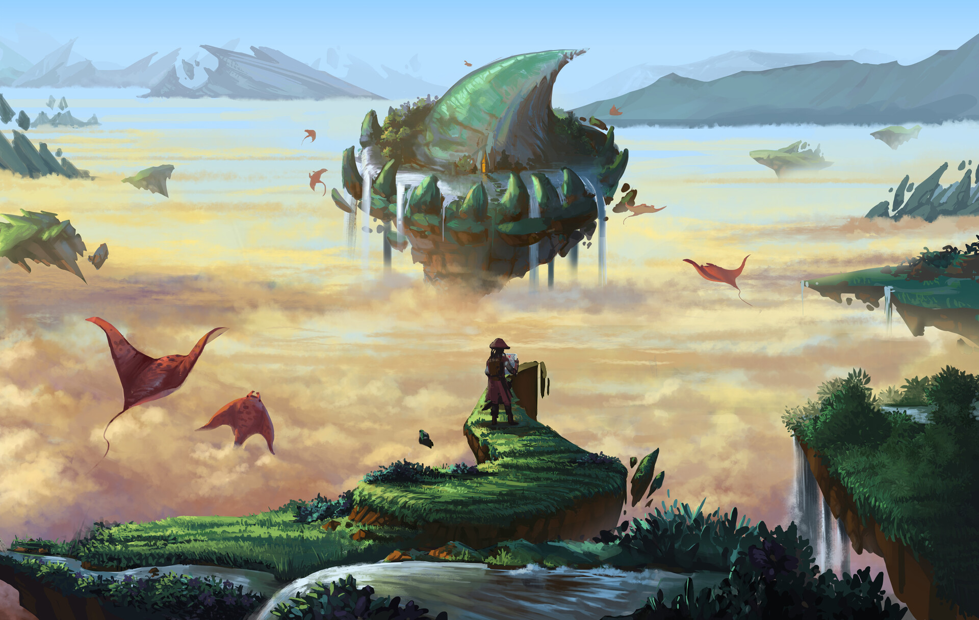 ArtStation - Floating Island