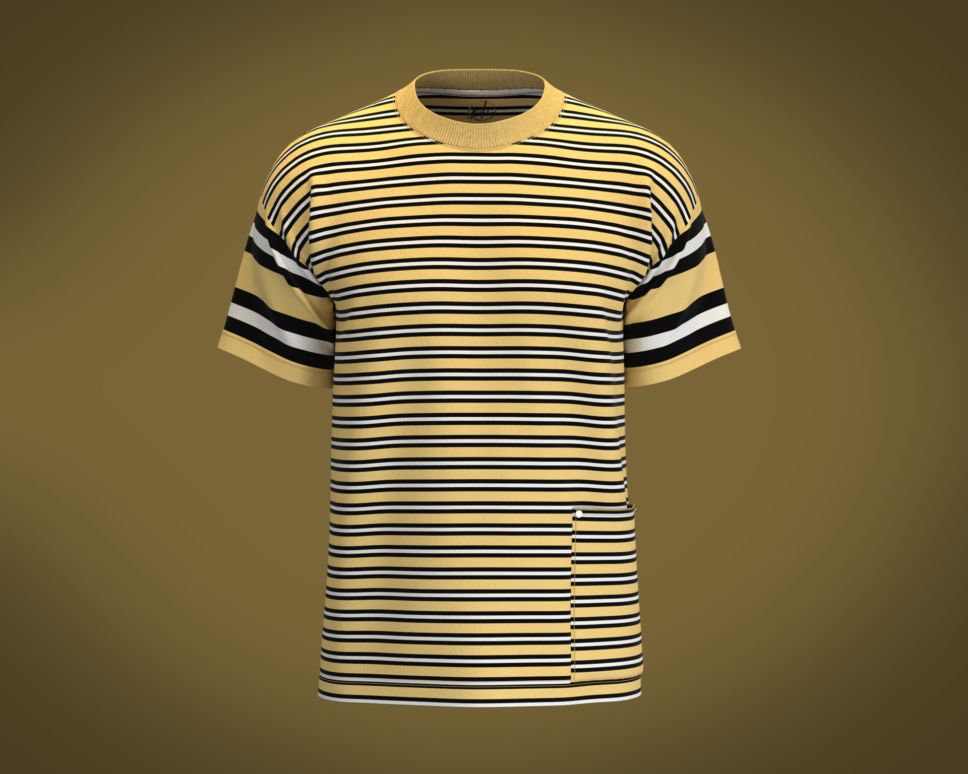 ArtStation - T-Shirt Mix Match Stripe
