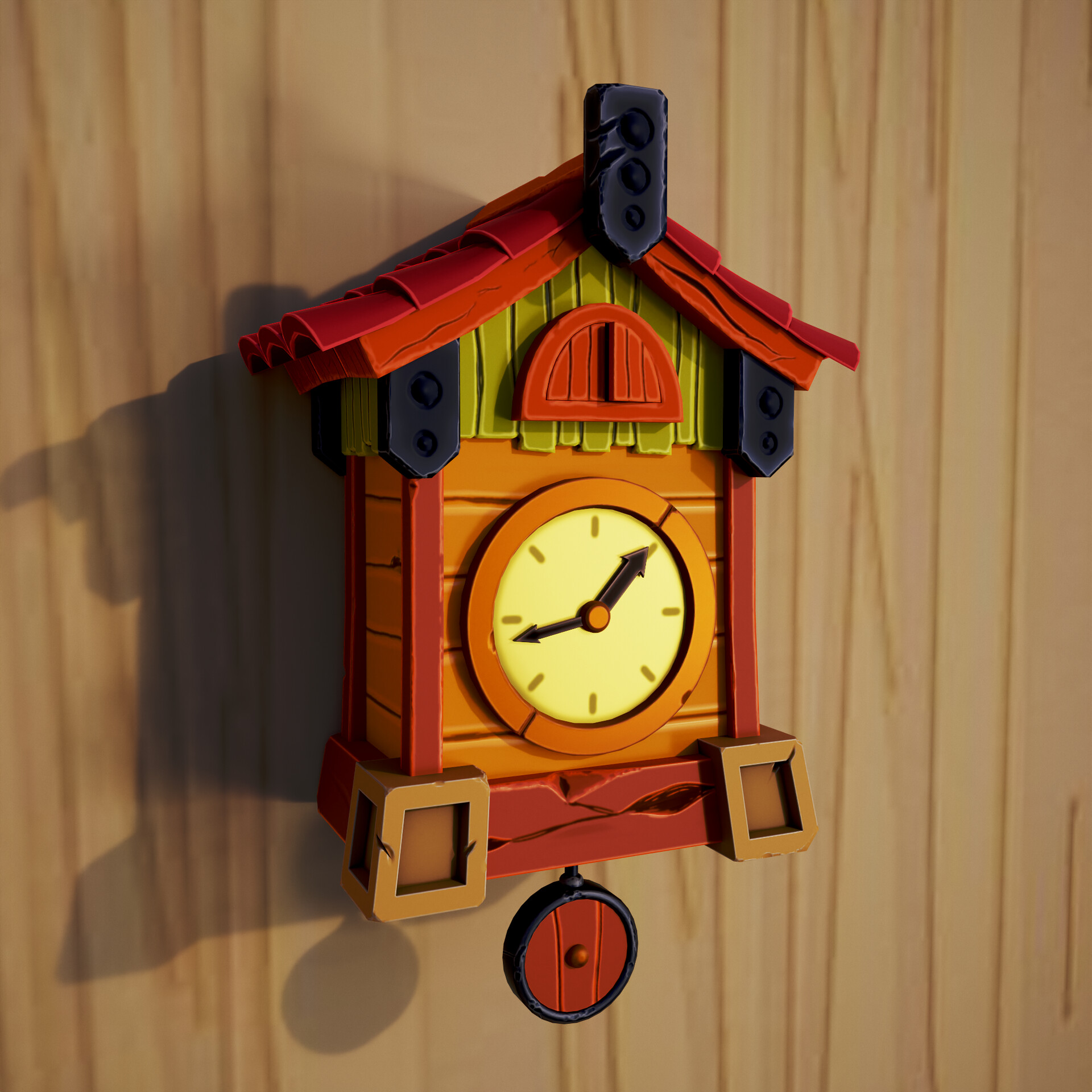ArtStation - Stylized Wall Clock