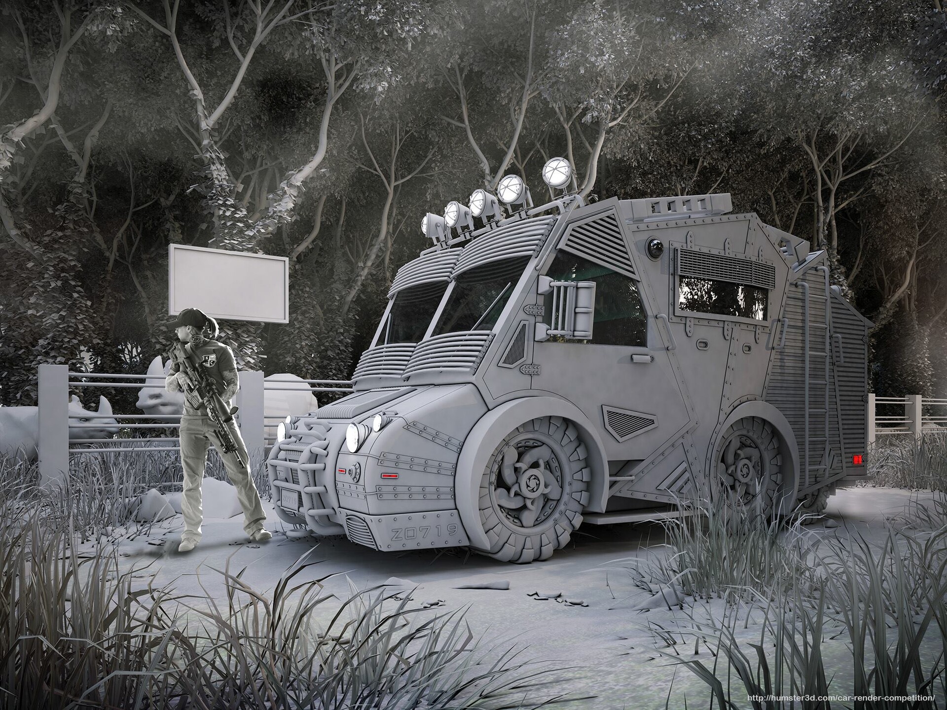 ArtStation - Anti-Poaching Rescue Vehicle
