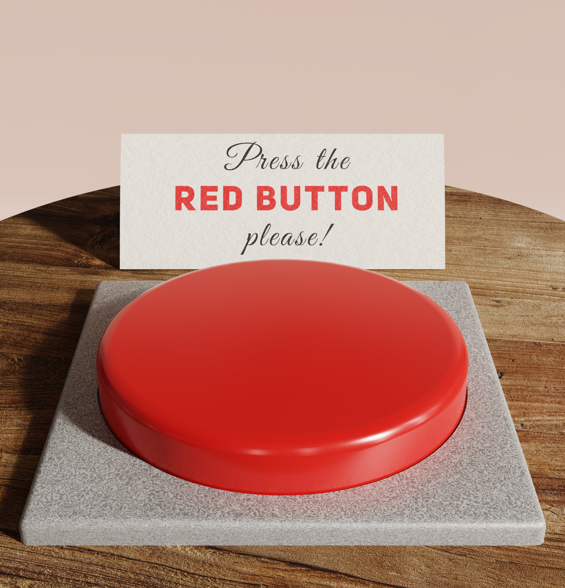 ArtStation - Just press it already! (BIG RED BUTTON)